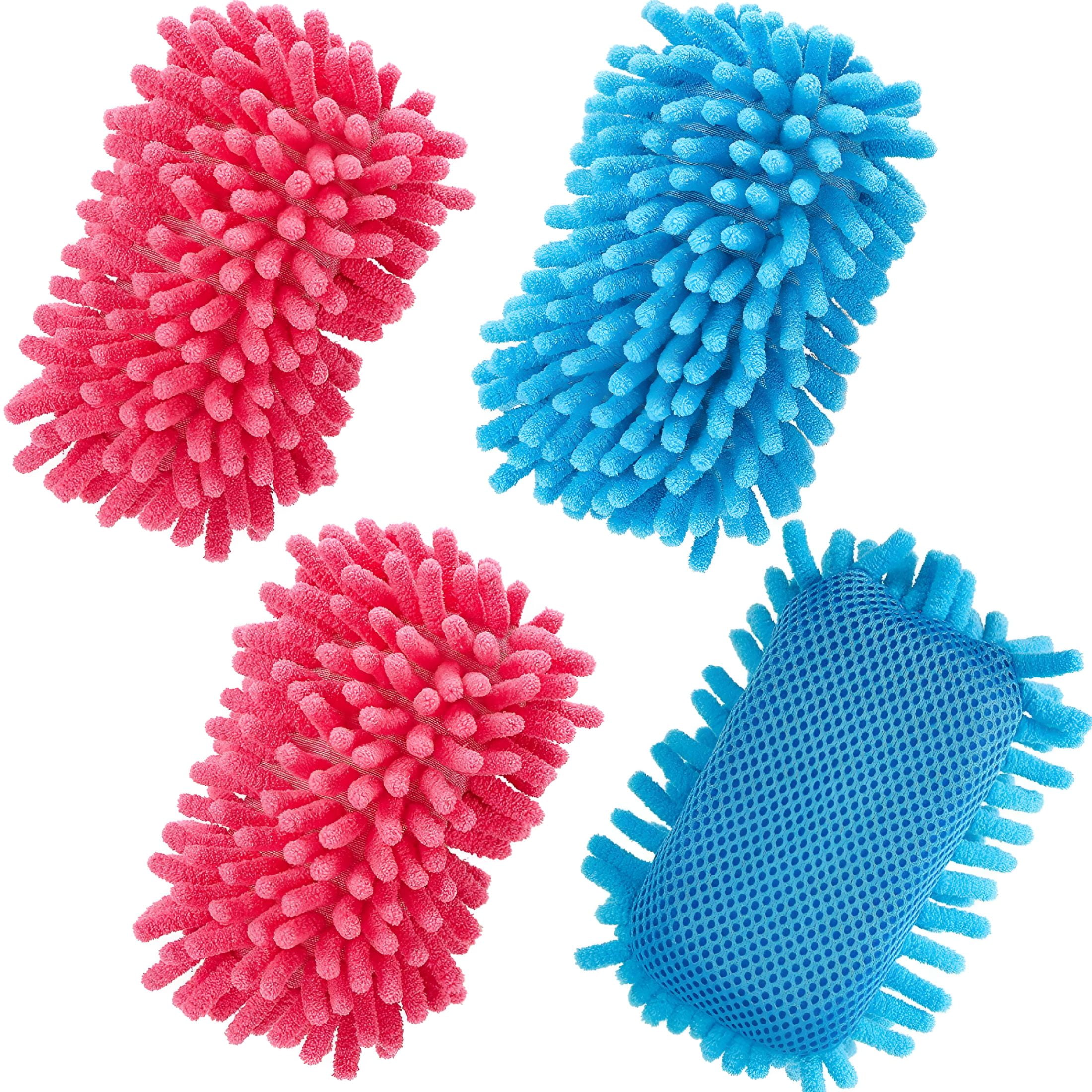 CCOCC 4 Pieces Microfiber Shag Whiteboard Eraser Washable Microfiber ...