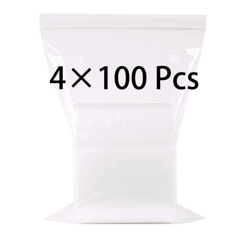 CCOCC 400 Pcs Ziplock Bags,Food-Grade PE Material Self Sealing Plastic ...