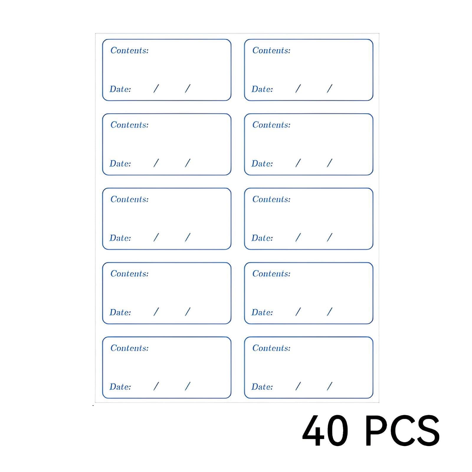 CCOCC 40Pcs Name Tags,Eco-Friendly Labels Sticker Labels,Safe Use Name ...