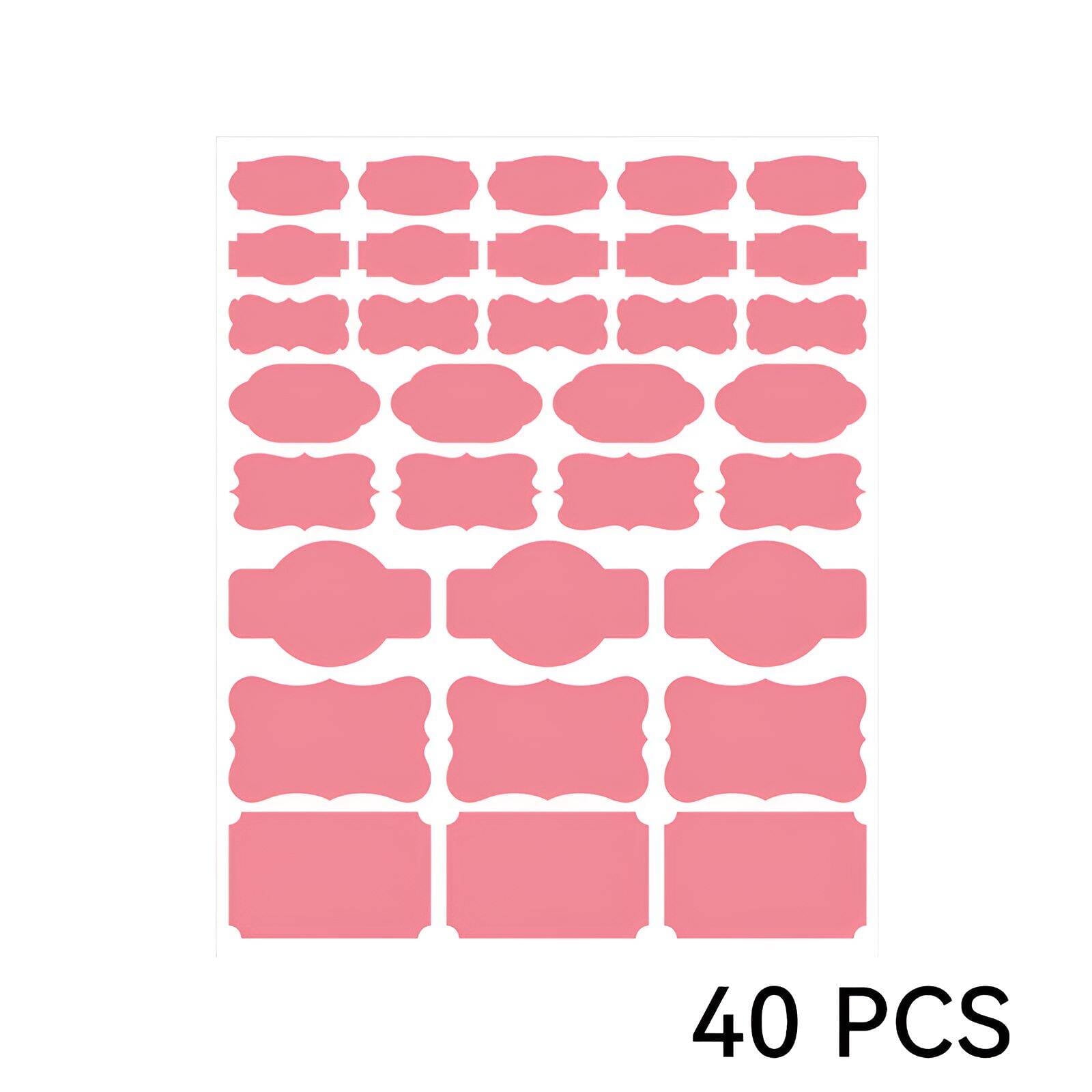 CCOCC 40Pcs Name Tags,Laser Cut Sticker Labels,Easy Peel Name Tag ...