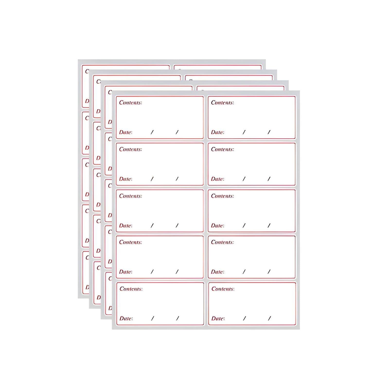 CCOCC 40Pcs Name Tags,Strong Adhesive Sticker Labels,Firm Attachment ...