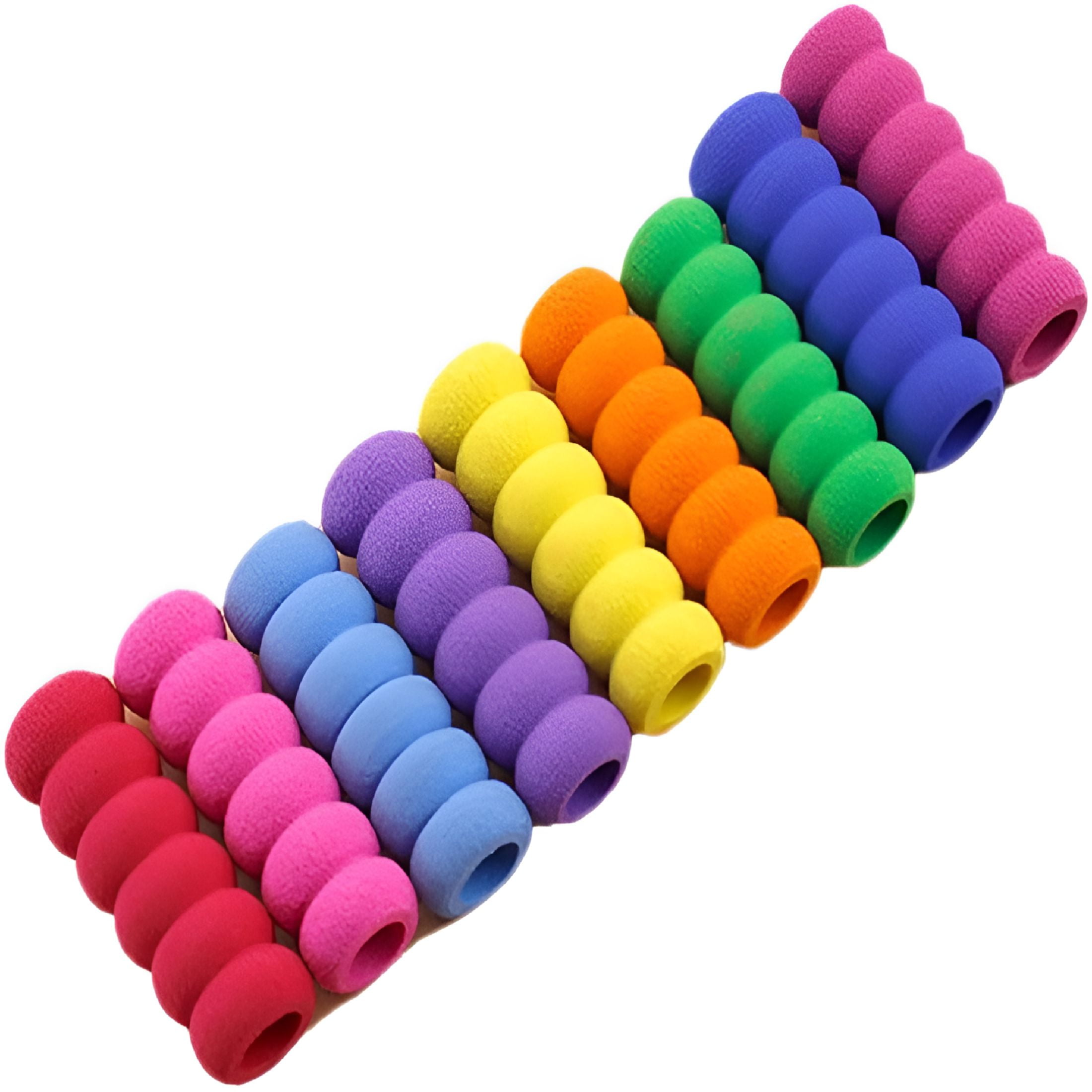 CCOCC 40pcs Soft Cushioned Foam Pen Grippers Assorted Colors Ergonomic ...