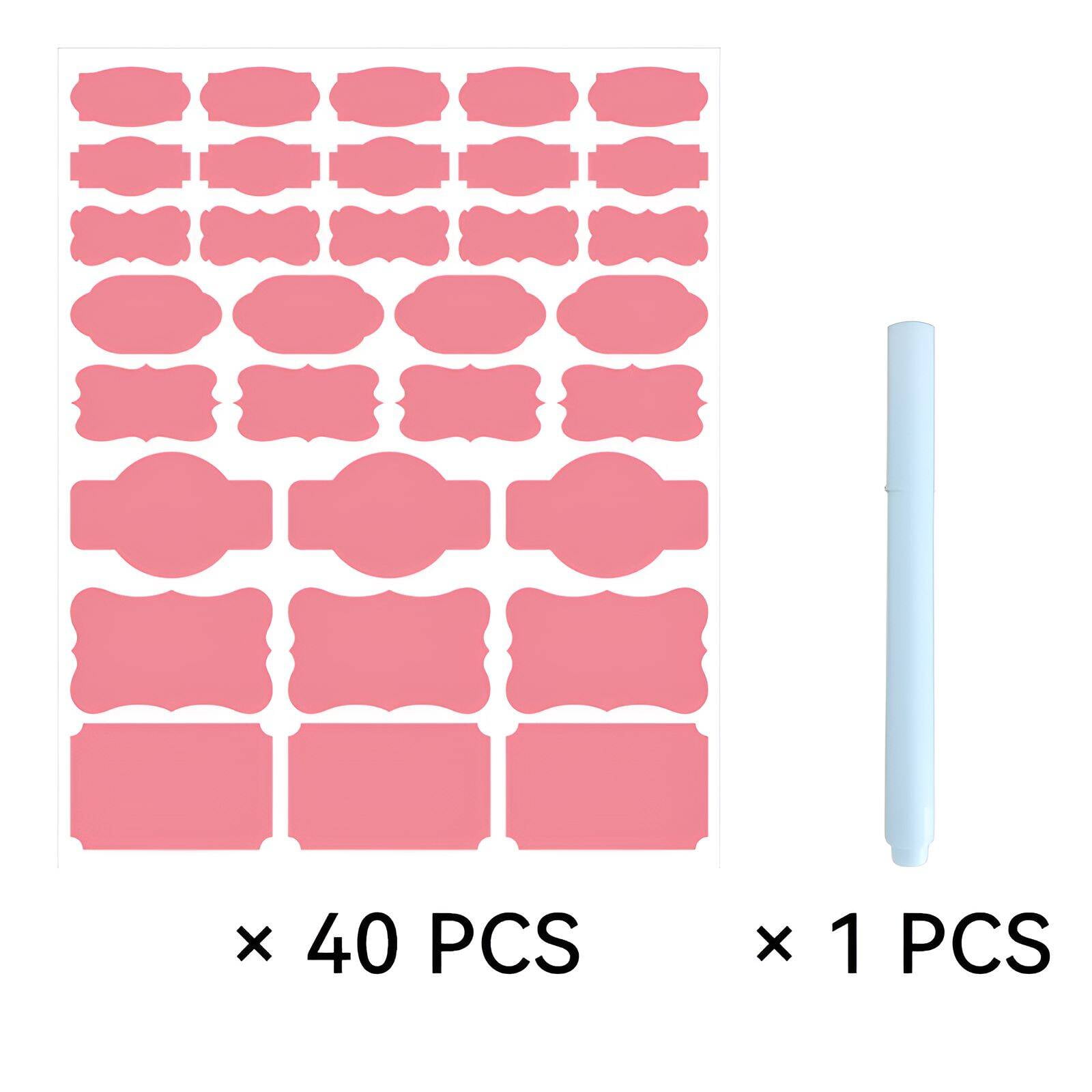 CCOCC 41Pcs Name Tags,Writable Surface Sticker Labels,Easy Clean Name ...