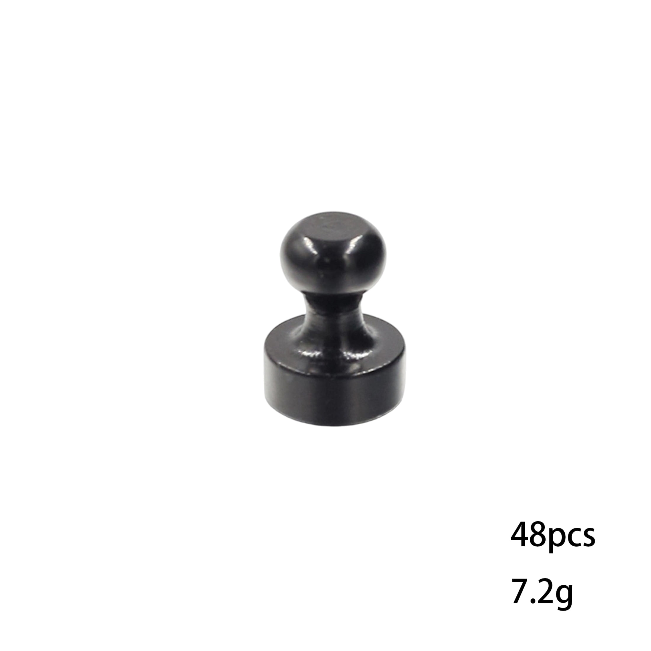 CCOCC 48 Pack Black Magnetic Push Pins,Fridge Magnets for Whiteboard ...