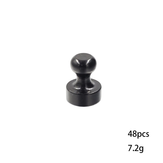 CCOCC 48 Pack Black Magnetic Push Pins,Fridge Magnets for Whiteboard ...