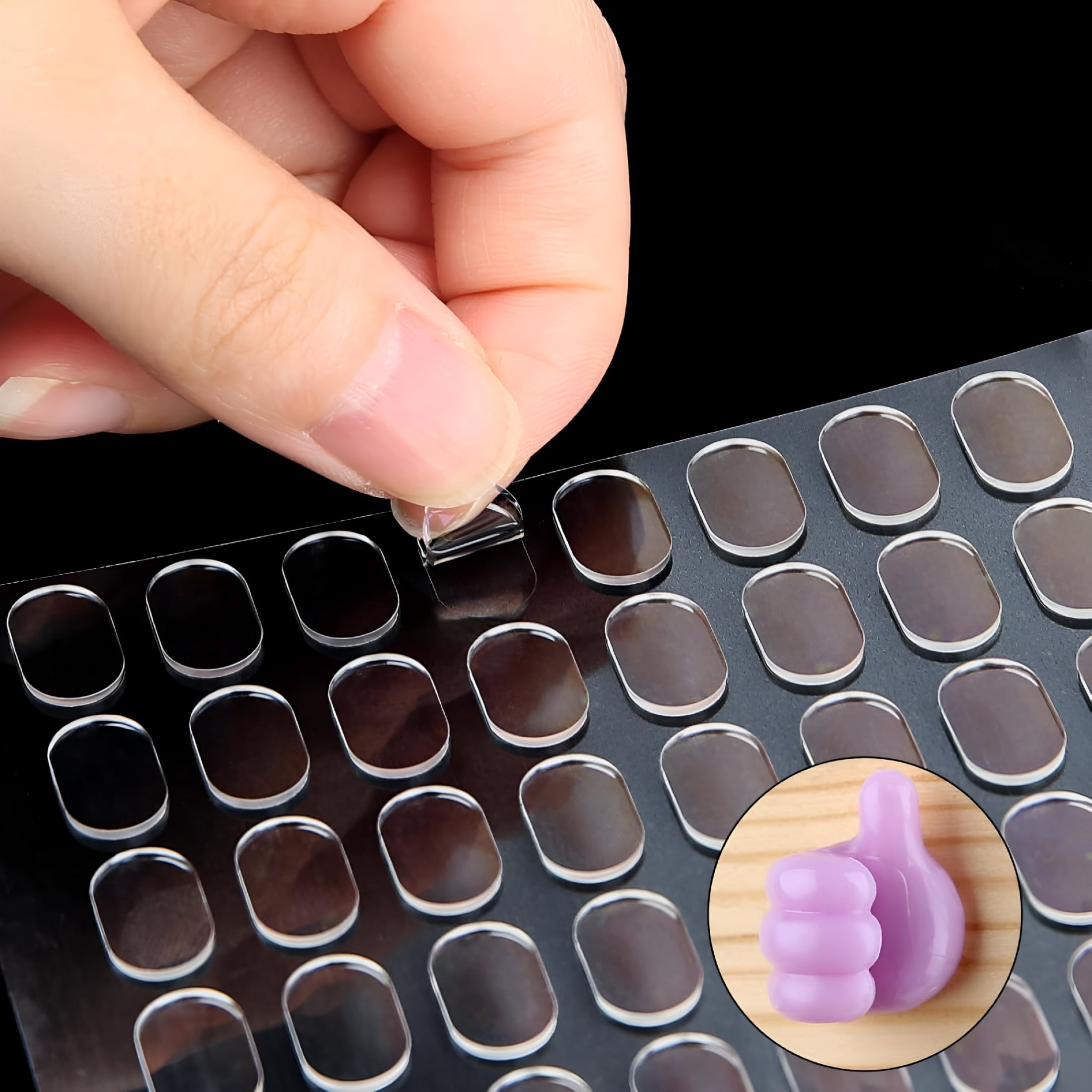 CCOCC 480 Pcs Clear Sticky Tack Putty,Removable Gel Glue Putty,Double ...