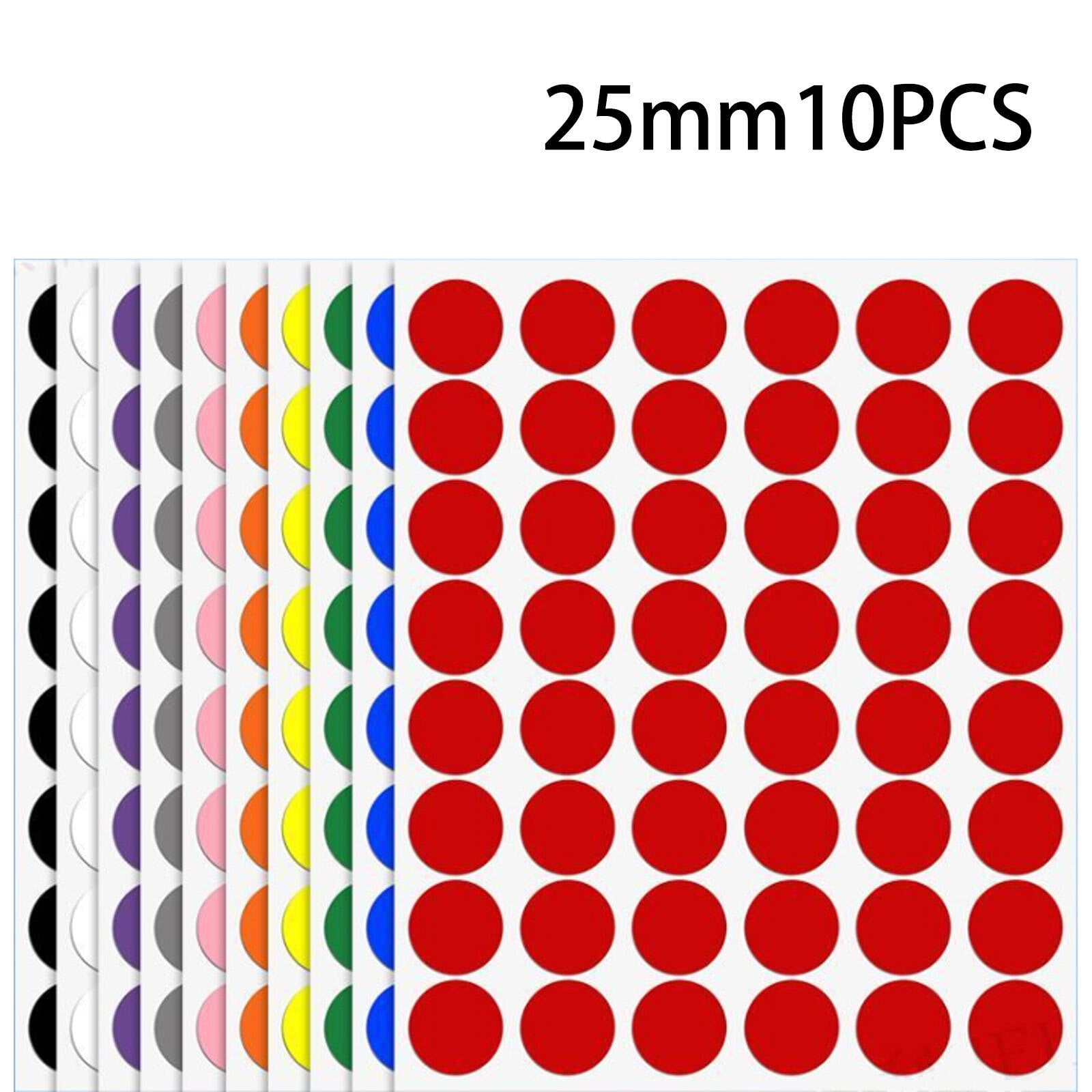 CCOCC 480 Pcs Dot Stickers Round Colored Dot Stickers Removable ...