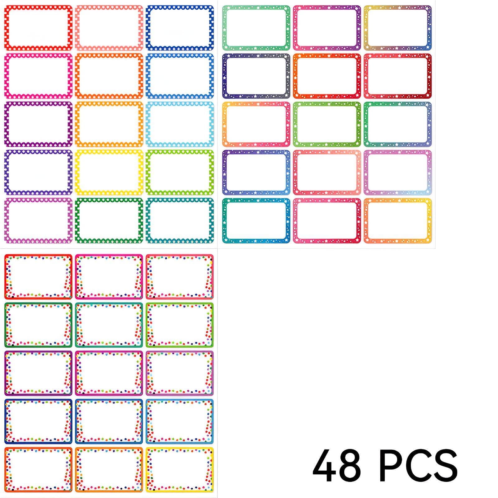 CCOCC 48Pcs Name Tags,Waterproof Labels Sticker Labels,Daily Use Name ...