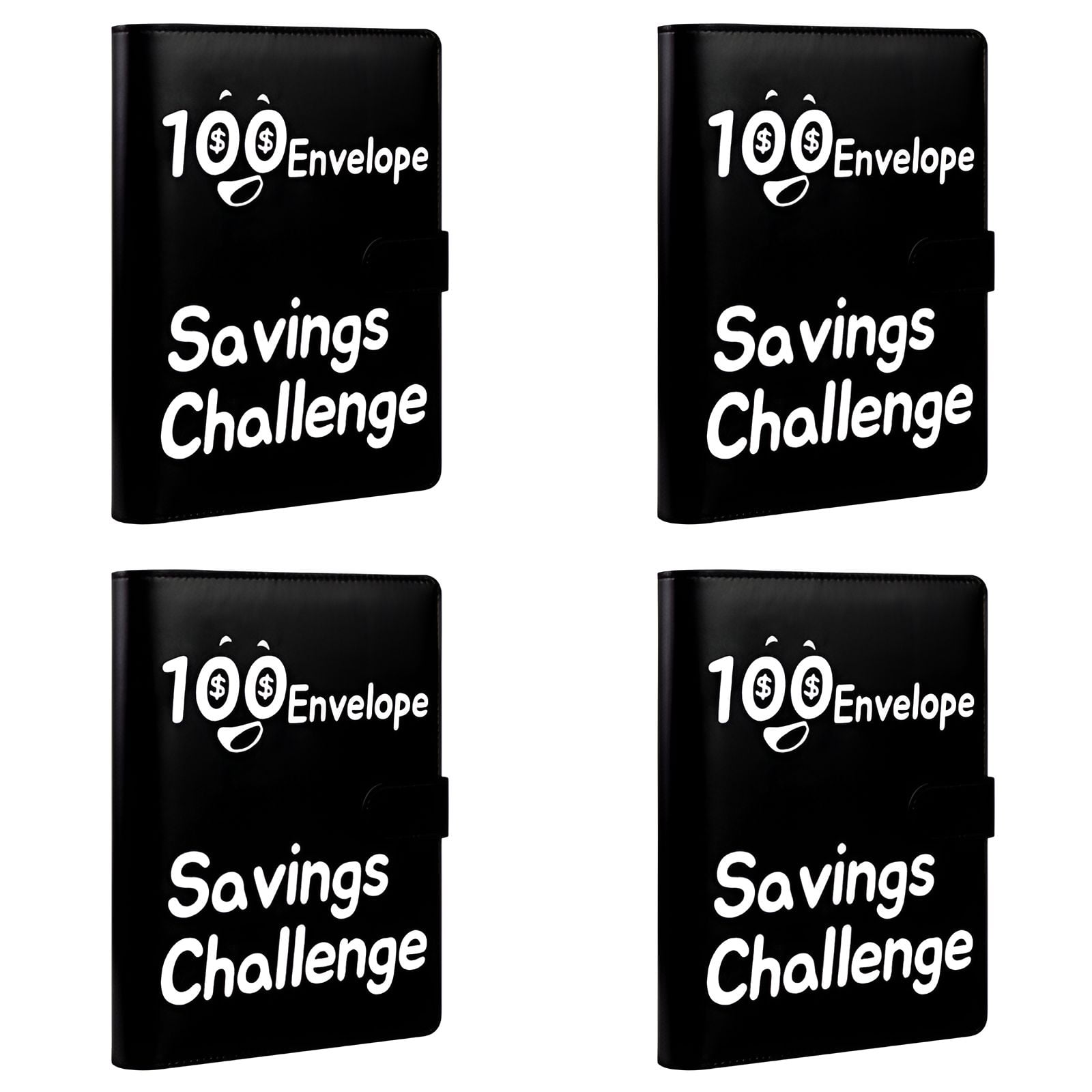 CCOCC 4Pcs 100 Day Savings Challenge Binder,Gentle Mauve Surface Budget ...