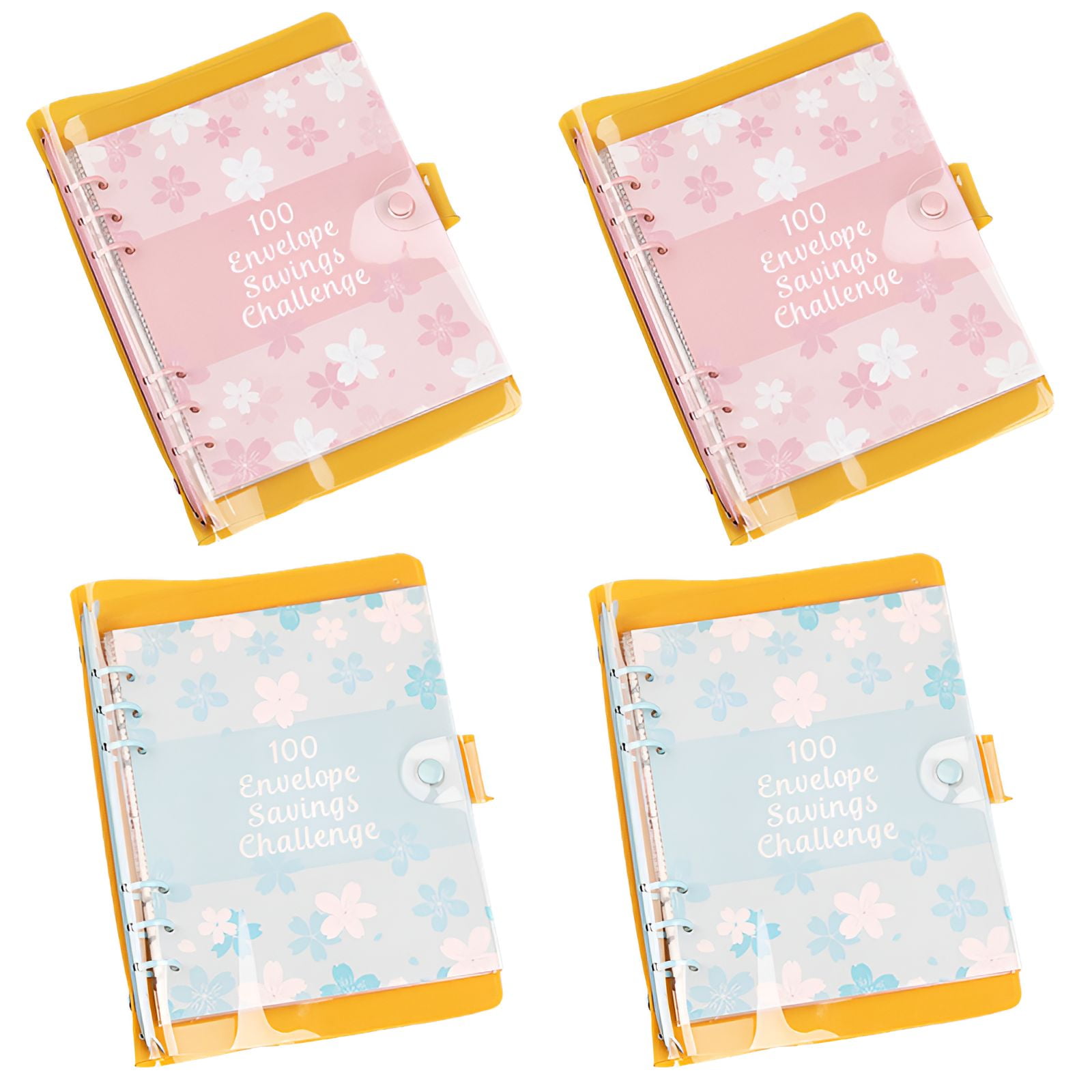 CCOCC 4Pcs 100 Day Savings Challenge Binder,Structured 100-Day Saving ...