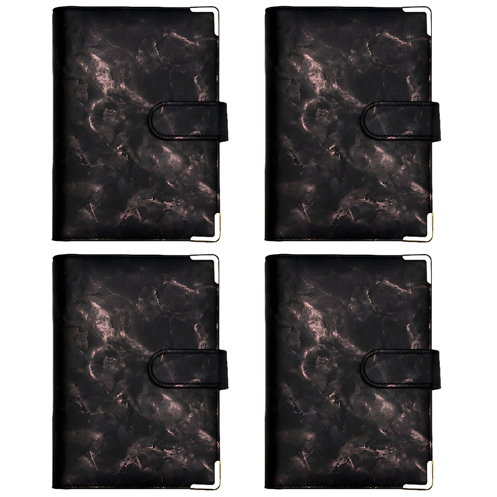 CCOCC 4Pcs Budget Binder,Blossom Marble Grain Combination Budget Binder ...