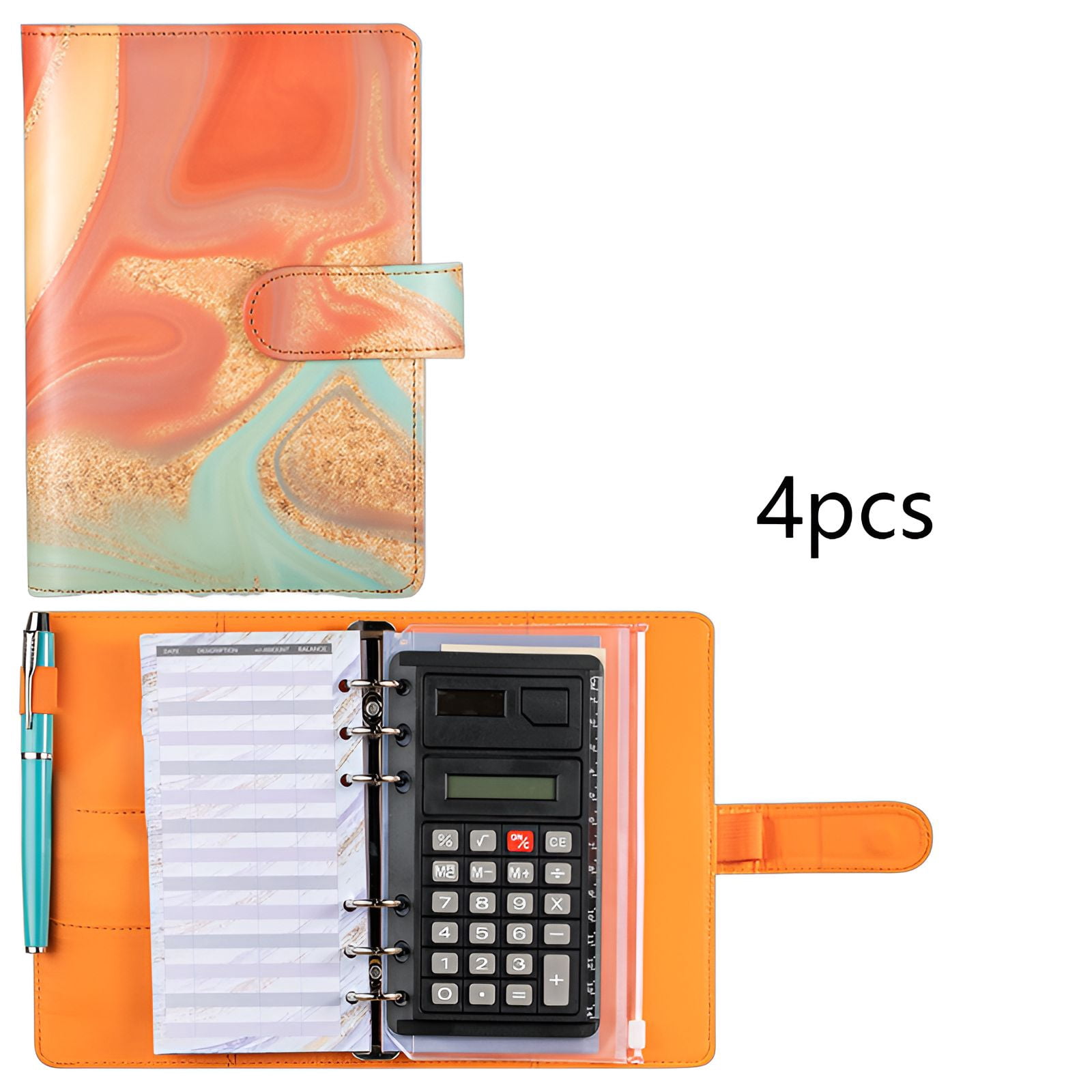 CCOCC 4Pcs Budget Binder,Fine-Grain Texture No Ink Bleed Budget Binder ...