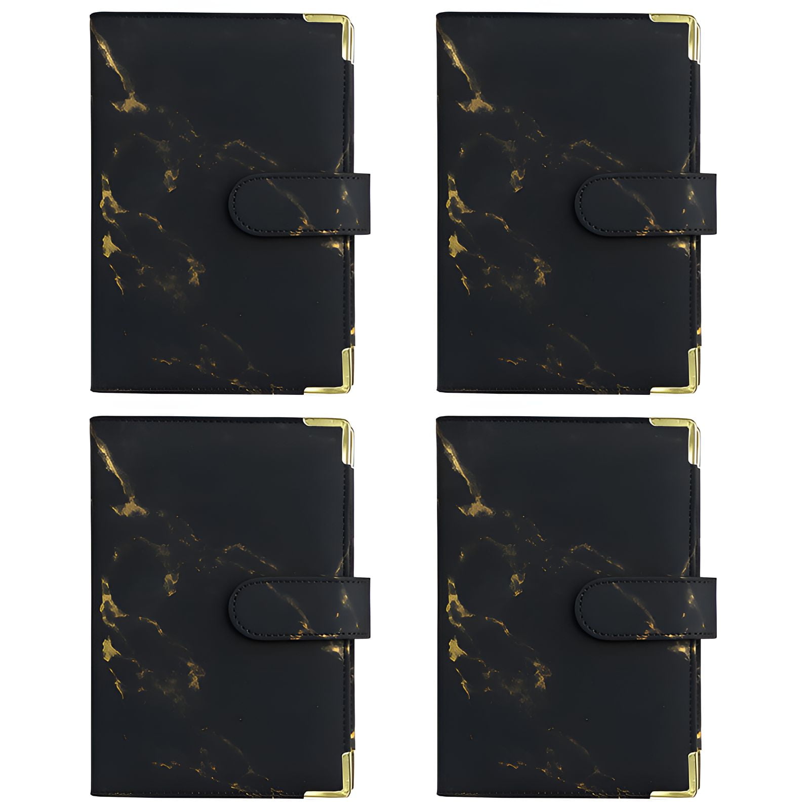 CCOCC 4Pcs Budget Binder,Marble Floral Texture Blend Budget Binder with ...