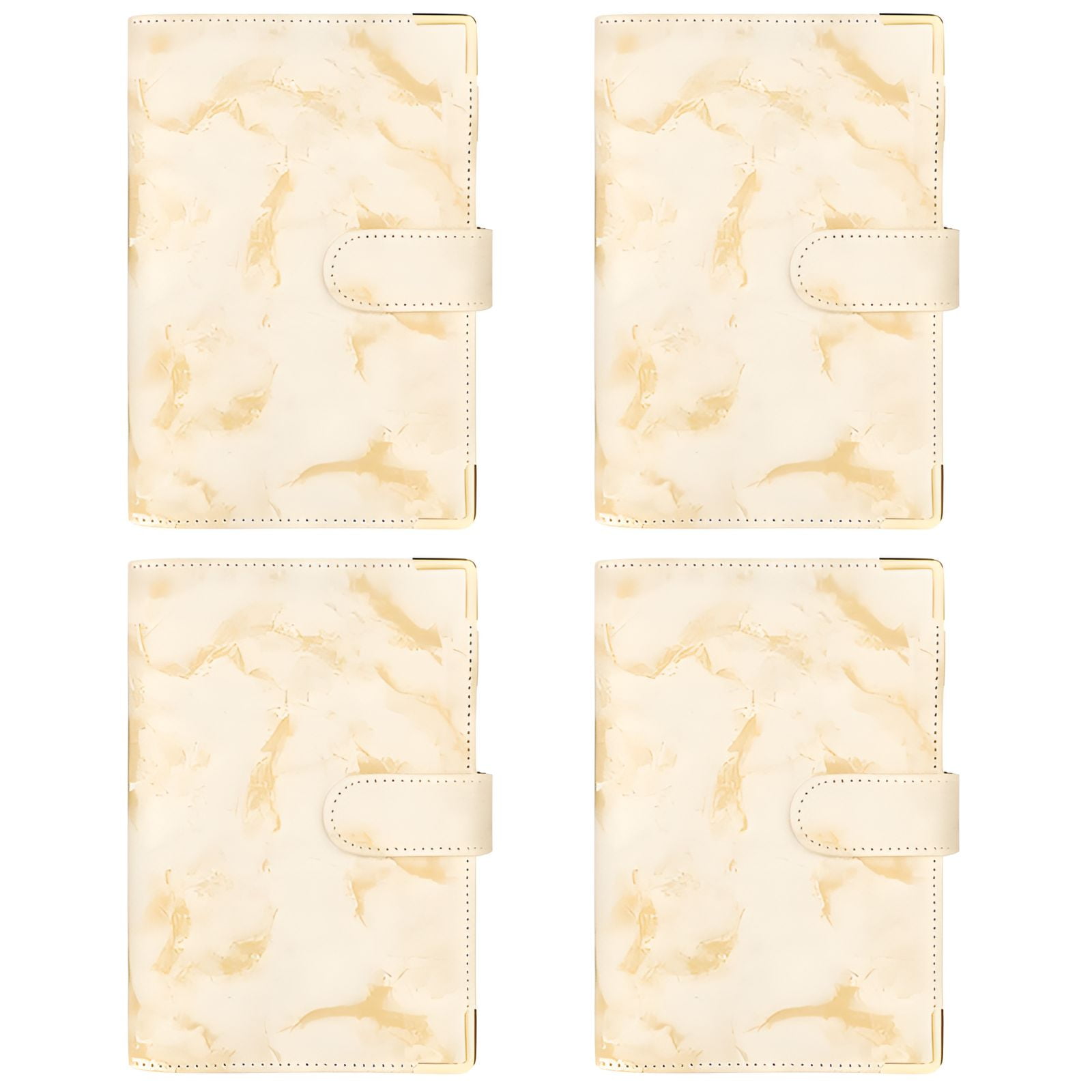 CCOCC 4Pcs Budget Binder,Marble Flower Motif Fusion Budget Binder with ...