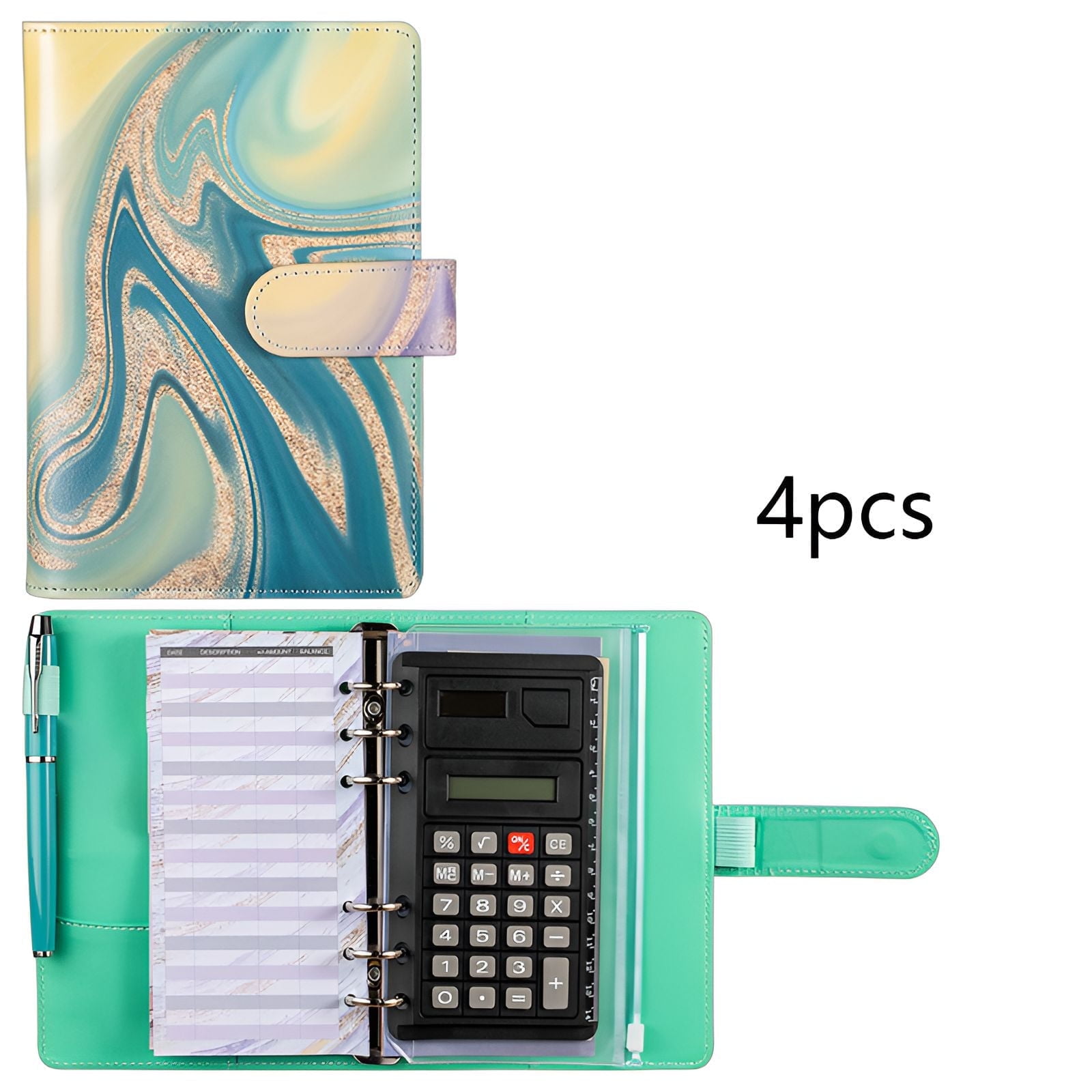 CCOCC 4Pcs Budget Binder,Refined Texture Crisp Writing Feel Budget ...