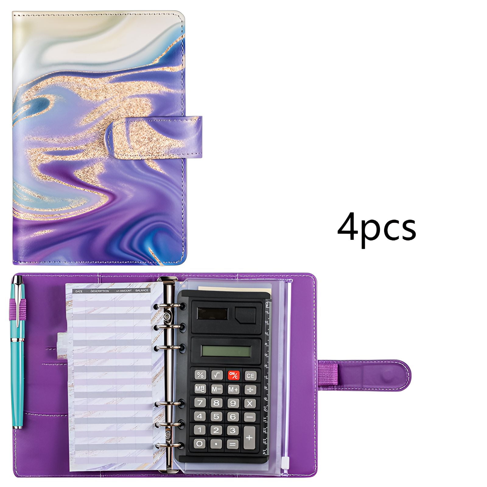 CCOCC 4Pcs Budget Binder,Tight Paper Weave Zero Feathering Budget ...