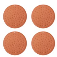 10 Squared Foam Coasters Pack, 4 inch - PU Foam, Foldable - Red ...