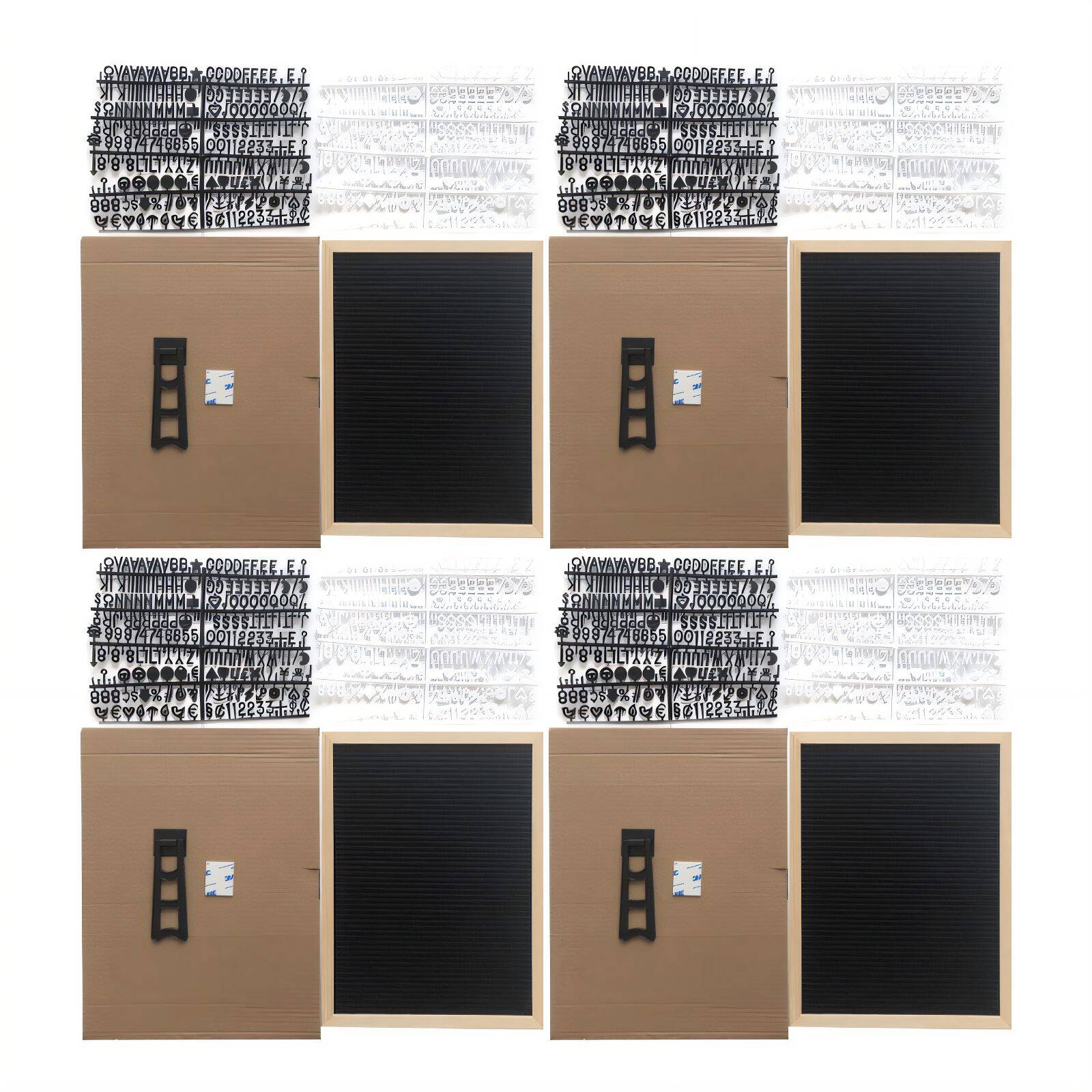 CCOCC 4Pcs Cork Board,Simple Setup Letter Board,Personalized Display ...