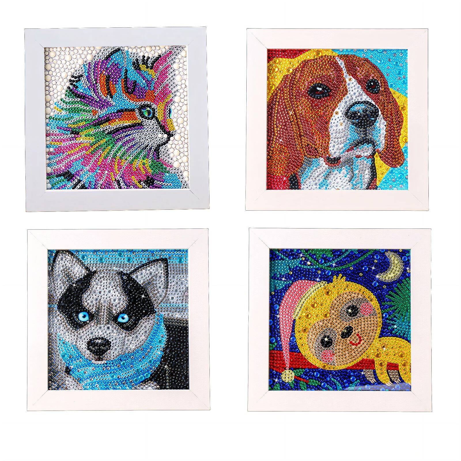 CCOCC 4Pcs Diamond Painting Kit,6*6in Dimond Art,Mixed Full Diamond Diy ...