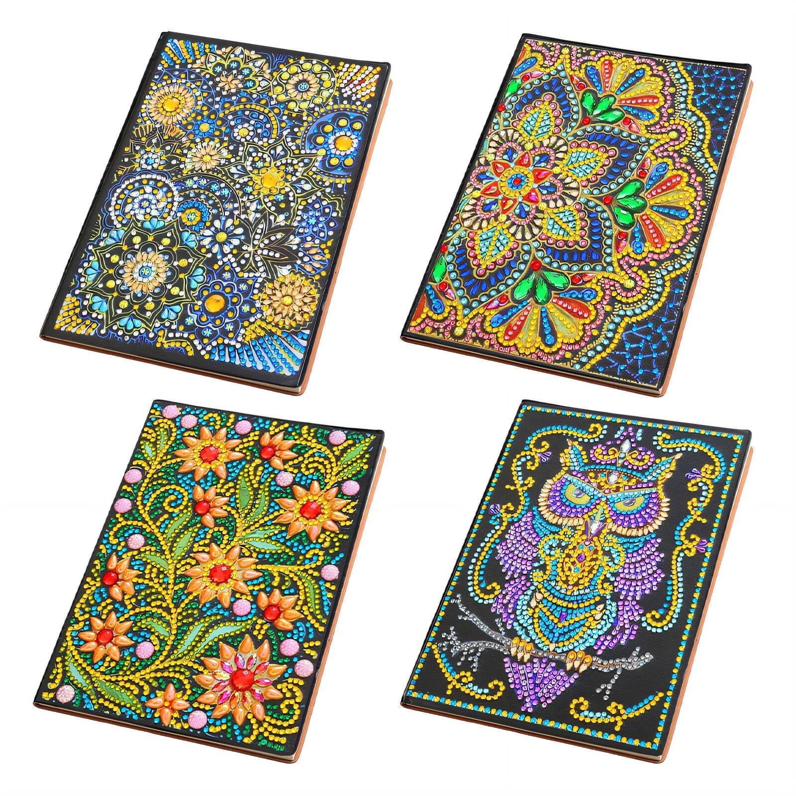 CCOCC 4Pcs Diamond Painting,Notebook Dimond Art Paintings Kit,Mixed ...