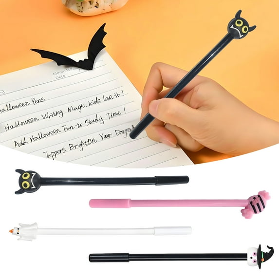 CCOCC 4Pcs Halloween Pens,Yellow-Eyed Demon,Pink Candy,Ghost,Candle ...