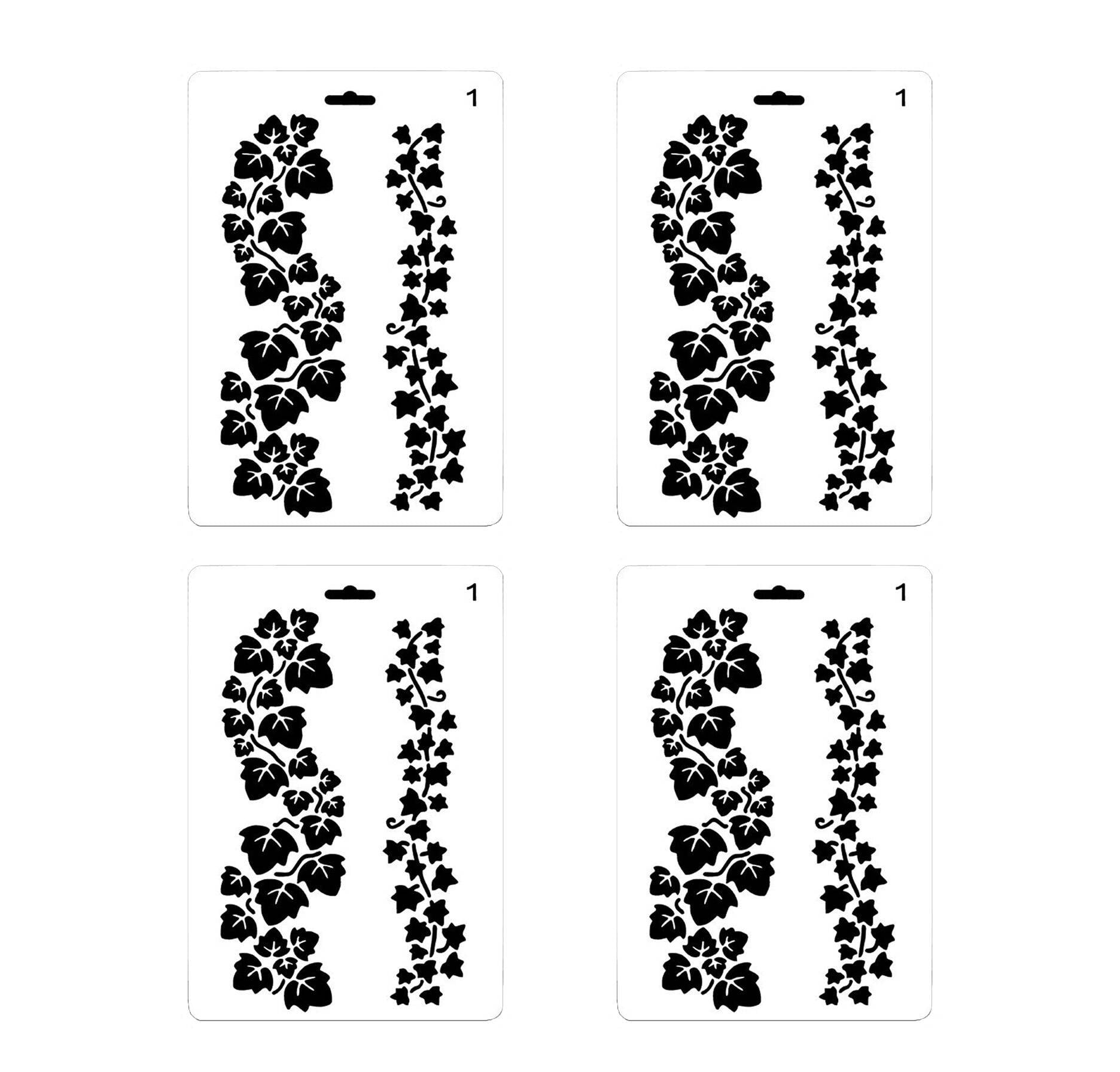 CCOCC 4Pcs Stencils,Eco-Friendly Non-Toxic Stencil Material,Flexible ...