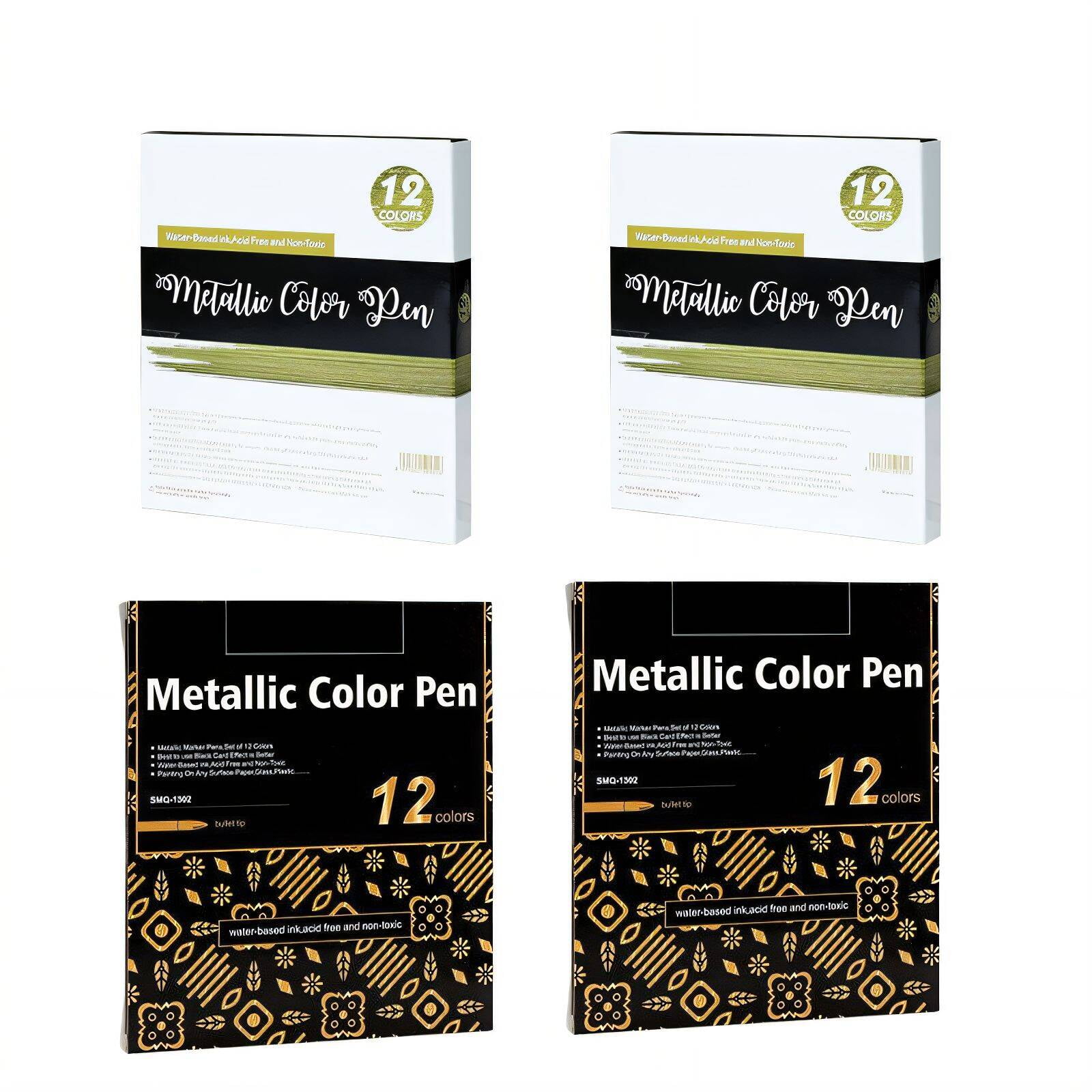 CCOCC 4Sets Sharpie Markers,Hot Stamping Gold Plating Effect Acrylic ...