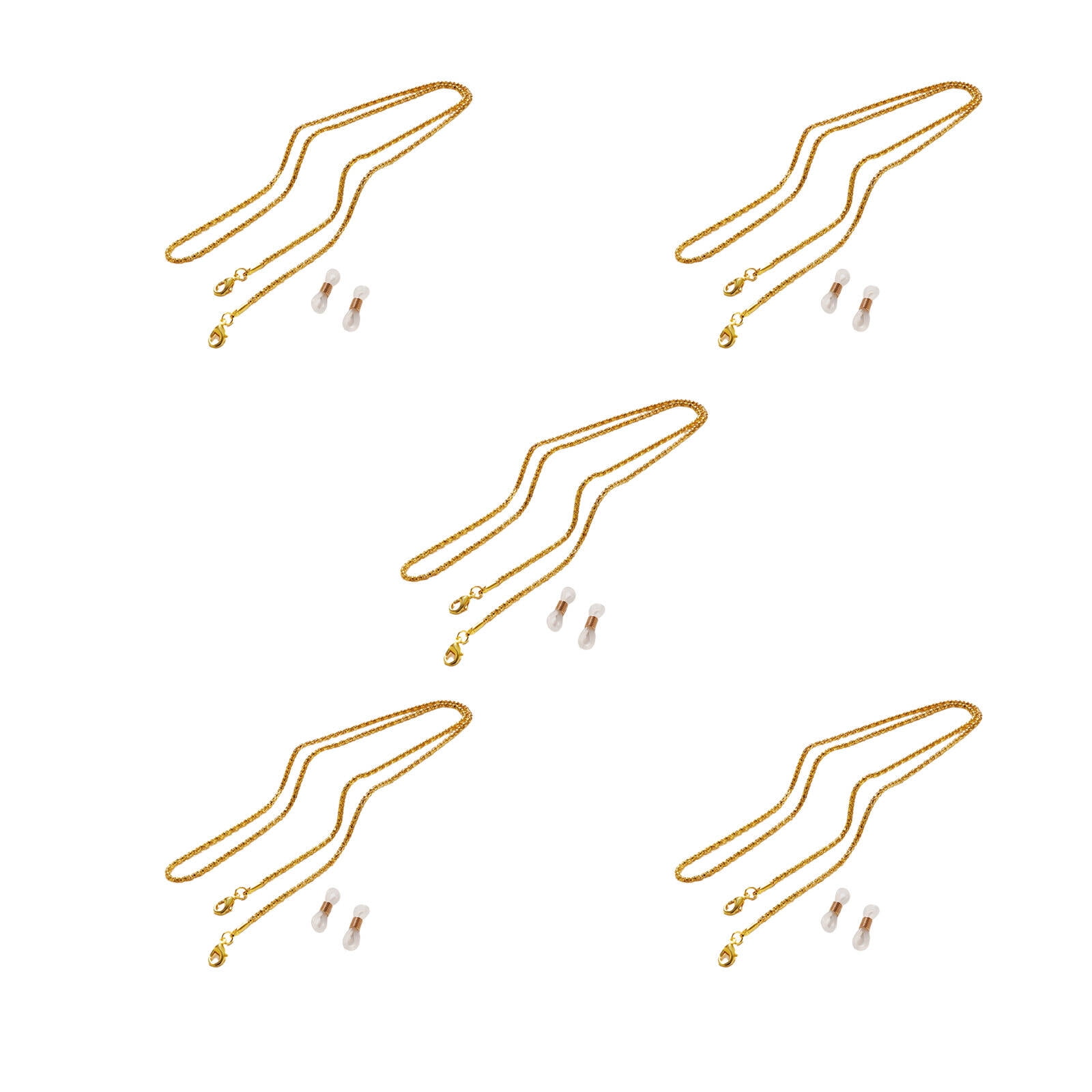 CCOCC 5 Pcs Glasses Strap,Electroplated Metal Construction Glasses ...