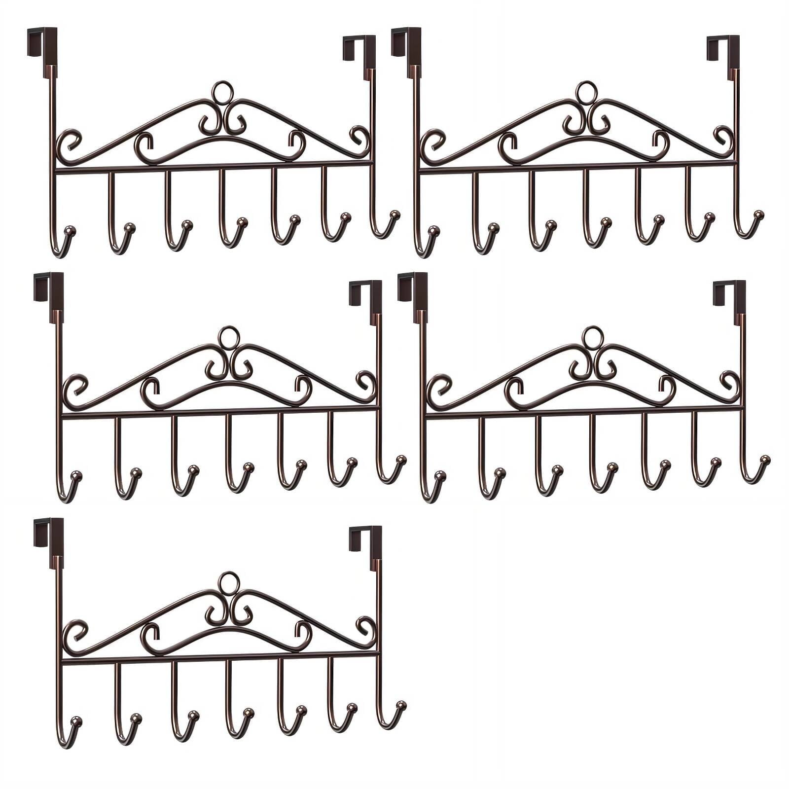 CCOCC 5 Pcs Over the Door Hooks Strong Enough to Hold Multiple Items ...