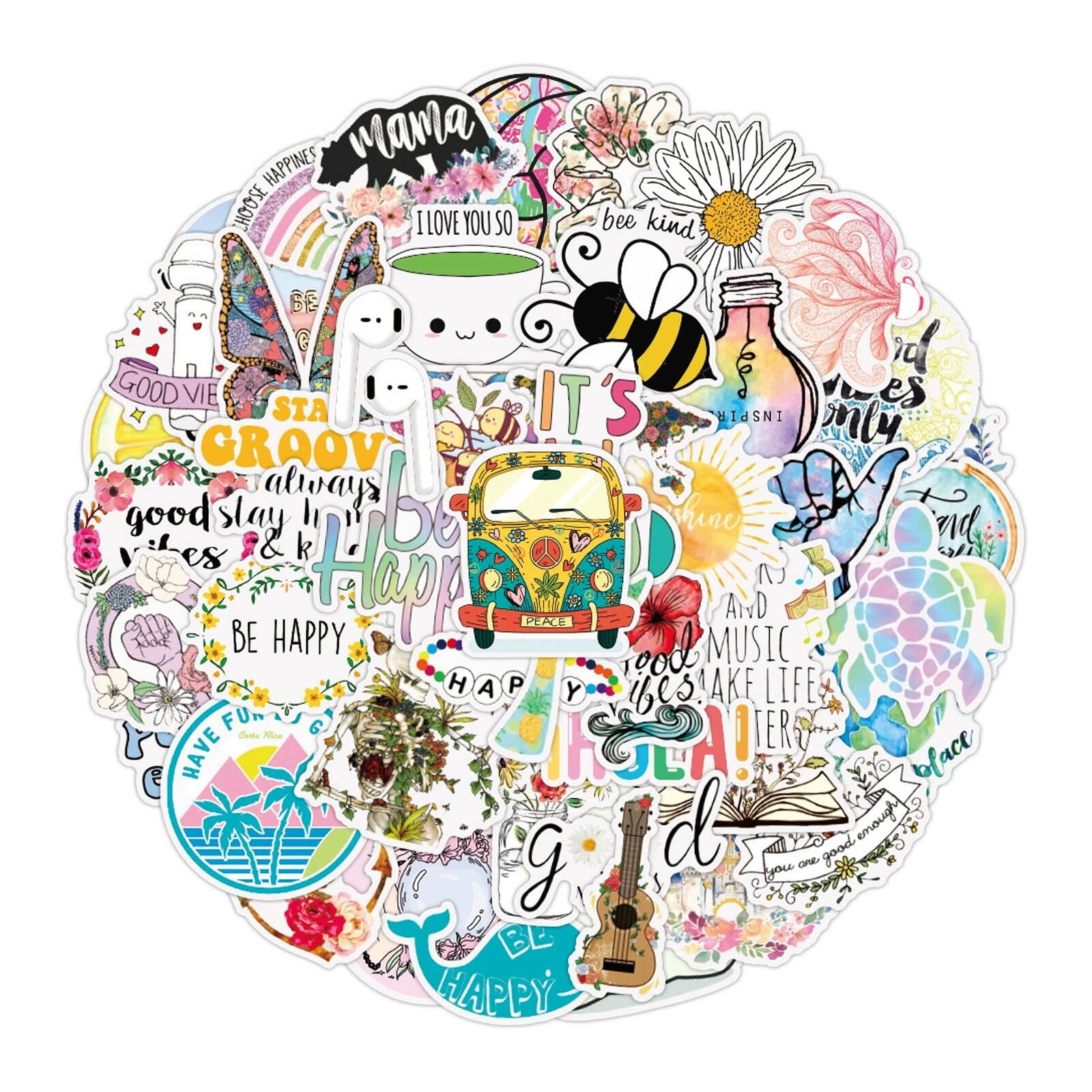 CCOCC 50 Pcs Cute Stickers,Trendy Sticker Design Funny Stickers ...