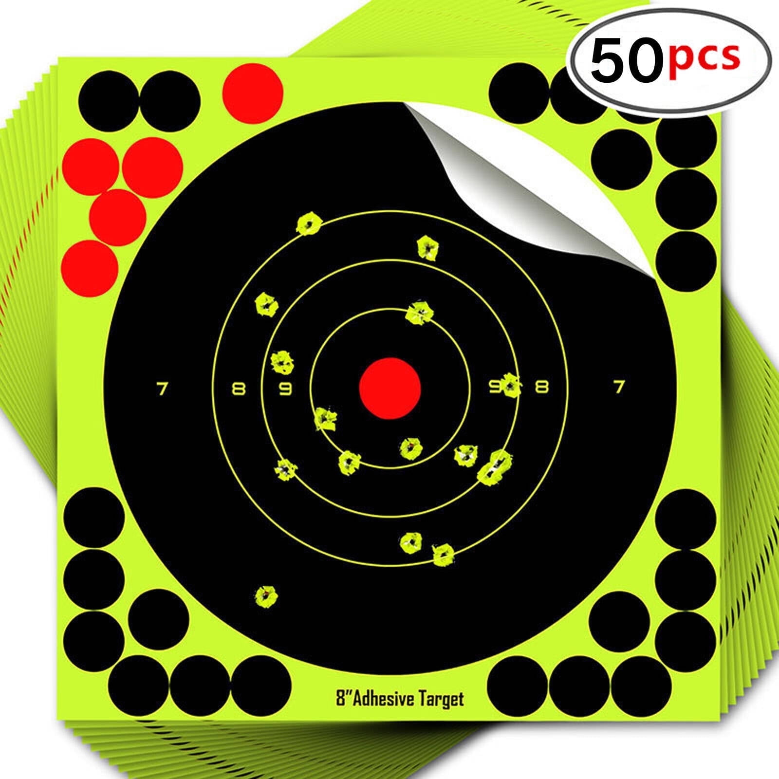 CCOCC 50 Pcs Shooting Targets,8in Self-Adhesive Targets Targets for ...