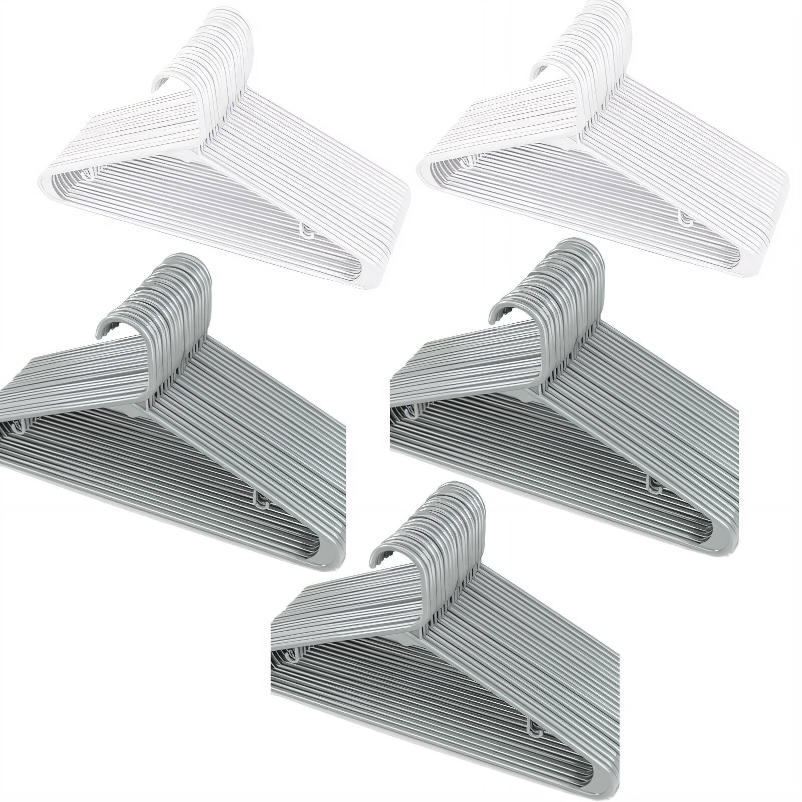 CCOCC 50 Pcs Space Saving Hangers for Clothes Strong Enough to Hold ...