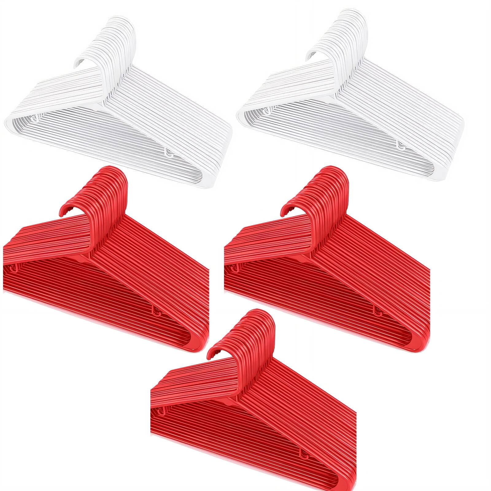 CCOCC 50 Pcs Space Saving Hangers for Clothes Works Well with Closet ...