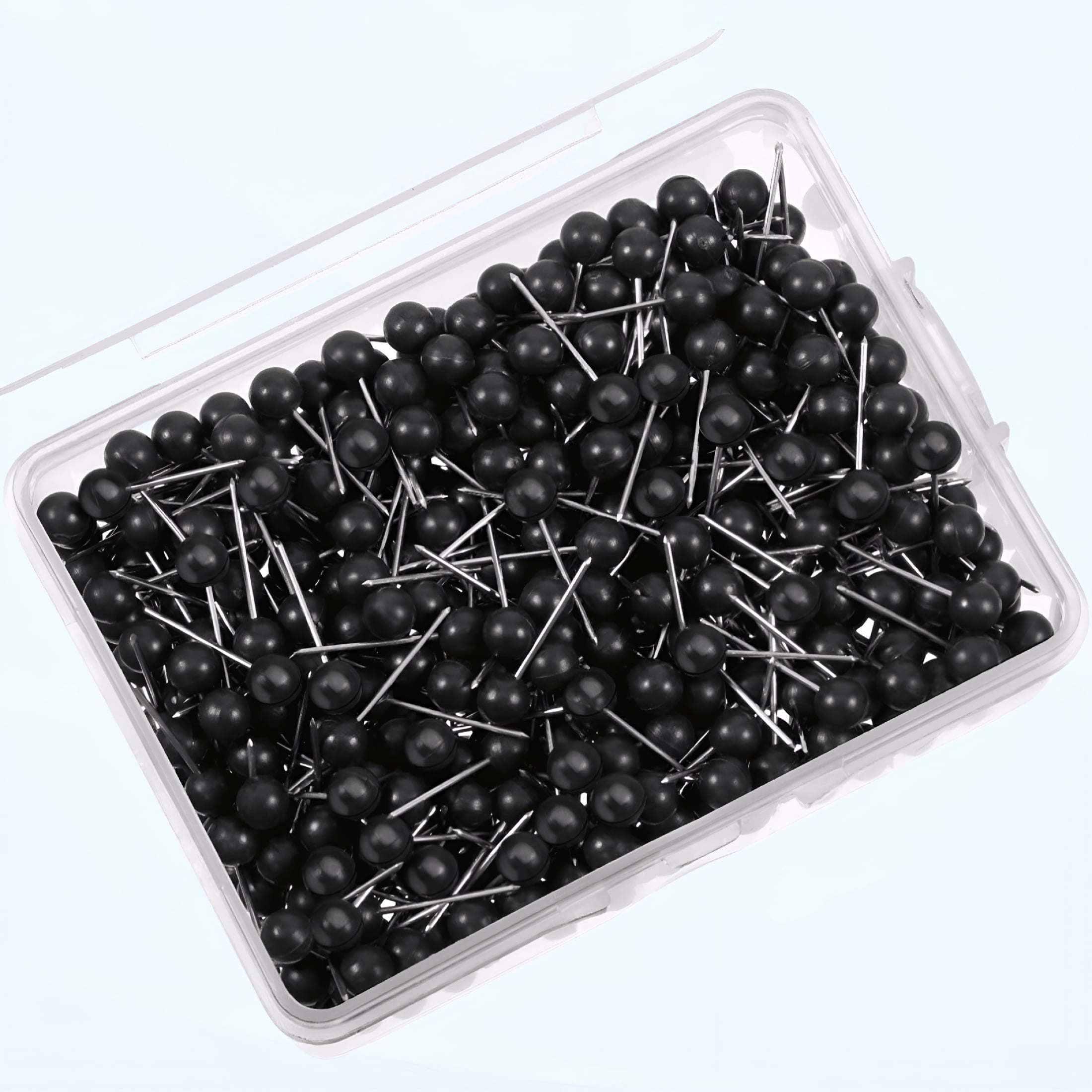 CCOCC 500 Pack Map Push Pins Map Tacks Small Size black thumb tacks ...