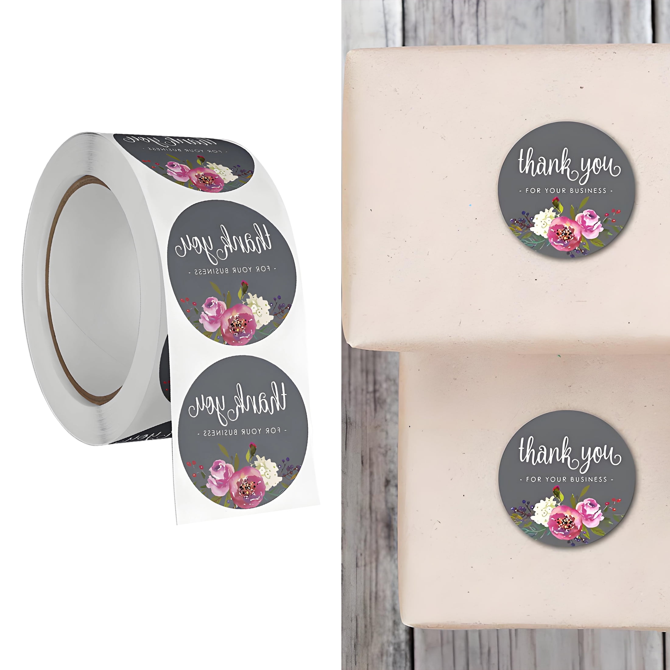 CCOCC 500 Pcs Thank You Stickers,Adhesive Thank You Stickers Small ...