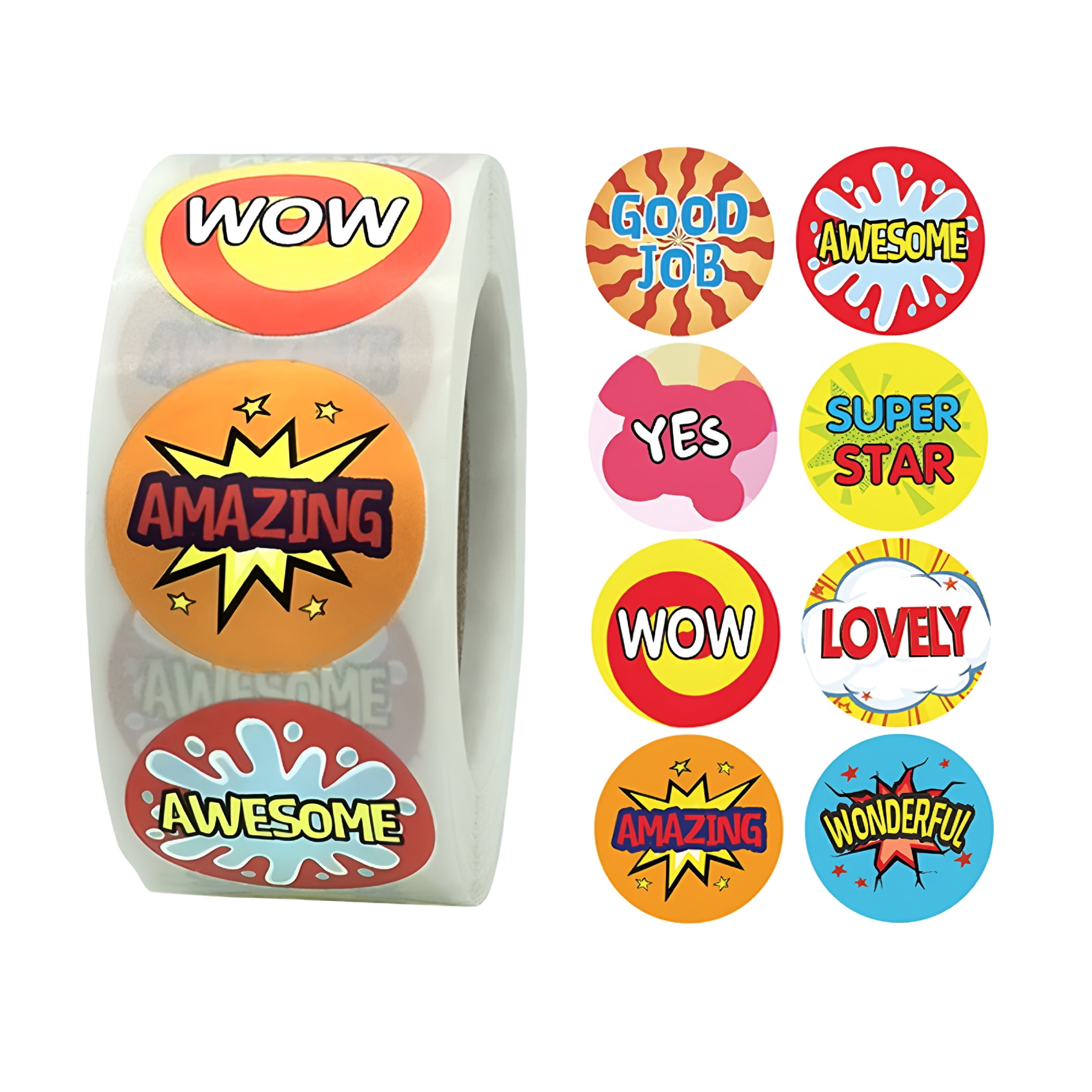 CCOCC 500 Pieces Reward Stickers for Teachers, Fun Motivational ...