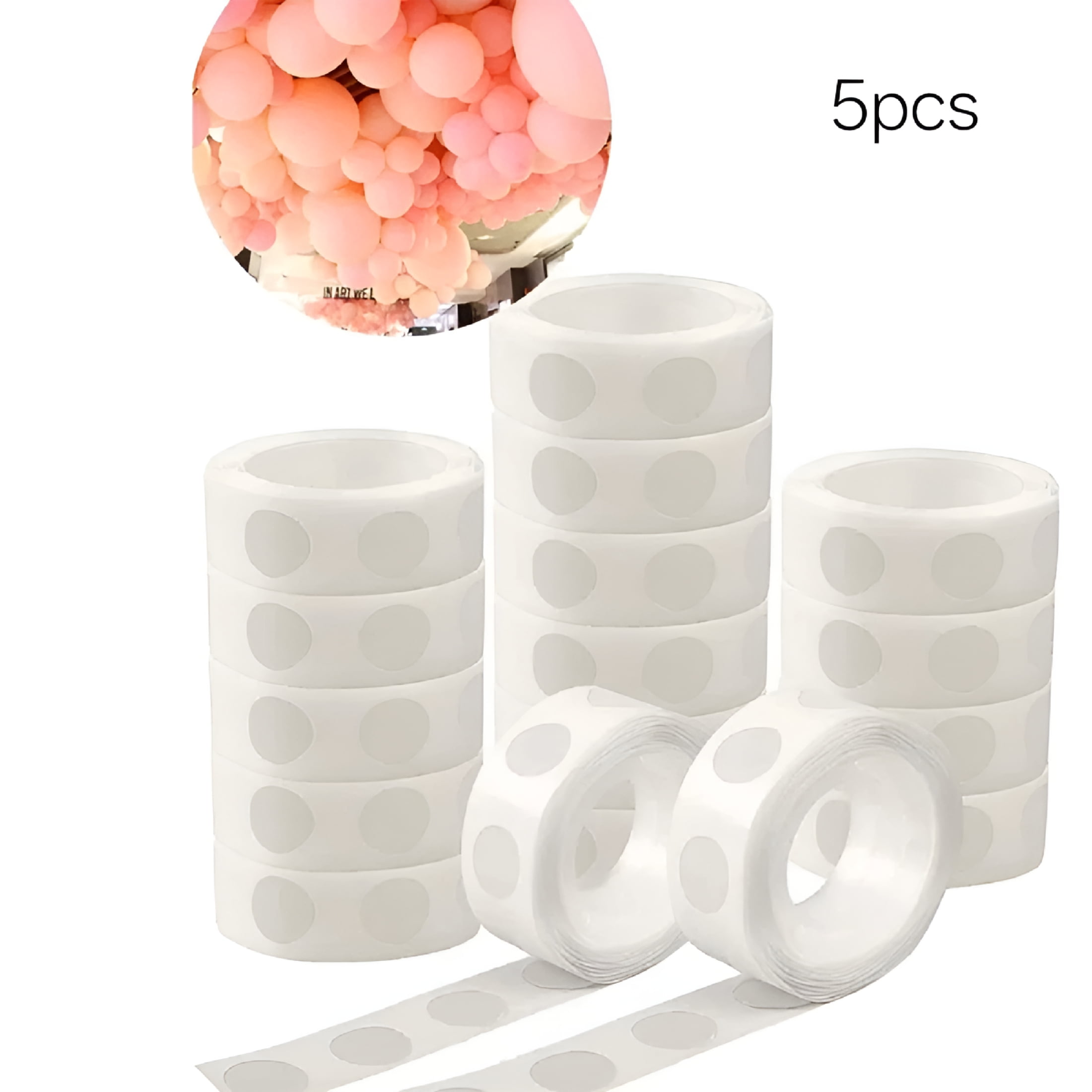 CCOCC 500Pcs Point Dots Balloon Glue Tape Double Sided Dots Stickers ...