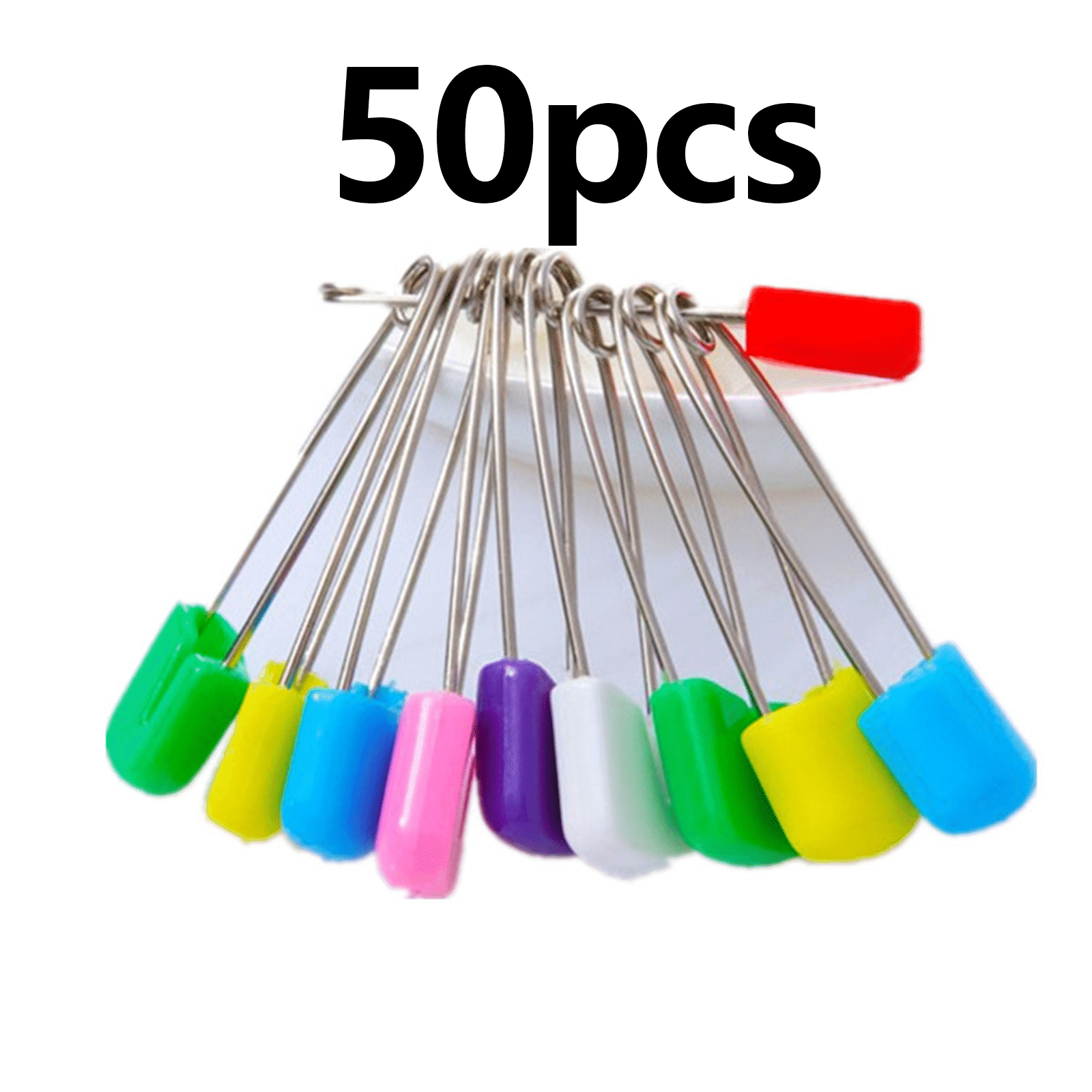 CCOCC 50Pcs Children'S Safety Pins,Vibrant Cartoon Design Plastic Pins ...