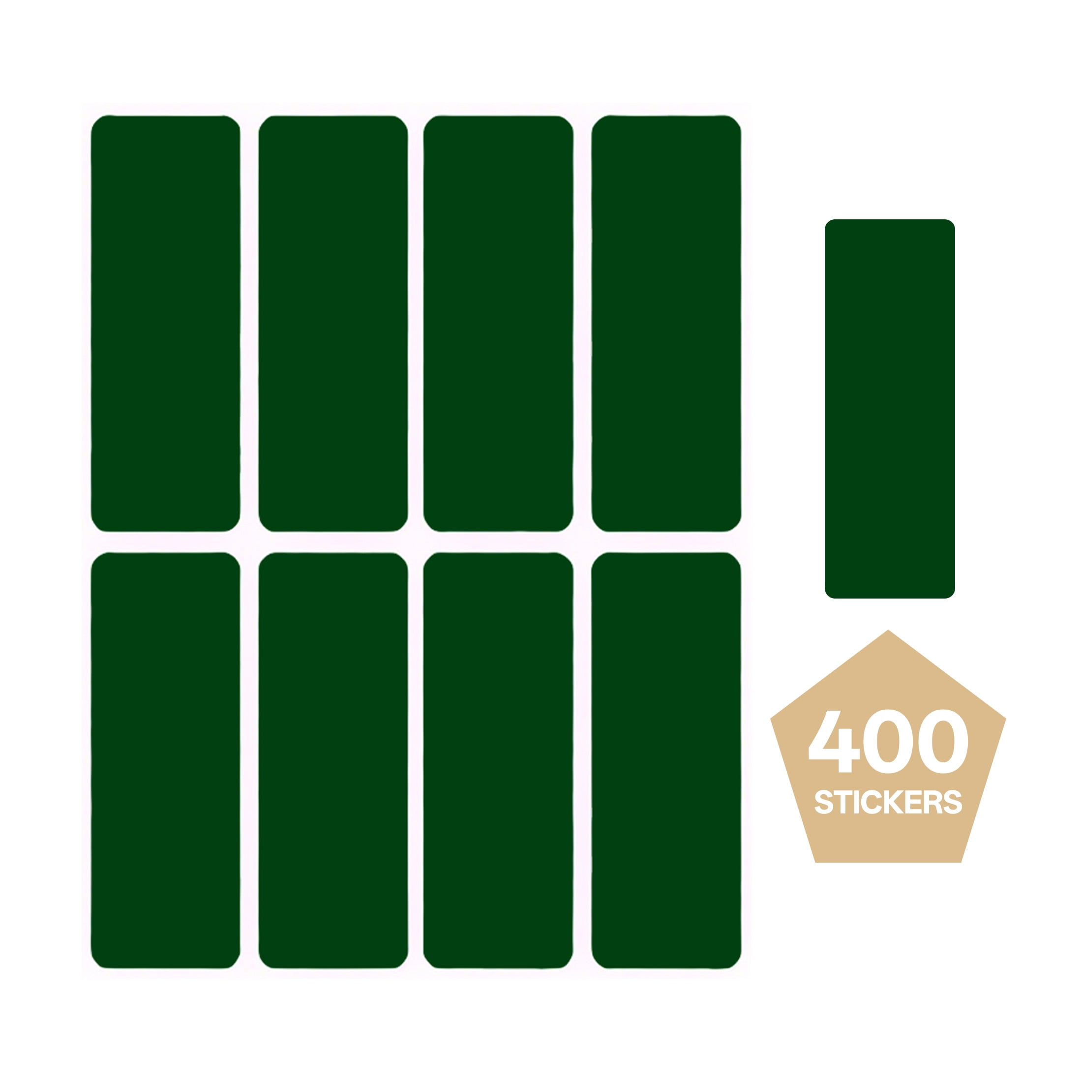 CCOCC 50Pcs Label Stickers,2.95"*0.98" Copper Plate Paper Adhesive ...