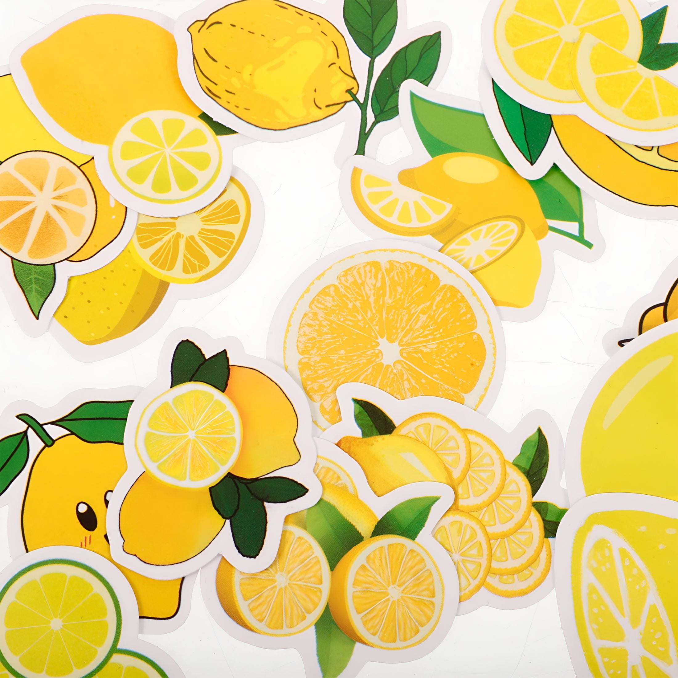 CCOCC 50pcs Cartoon Lemons Stickers Lovely Lemons Sticker Suitcase ...