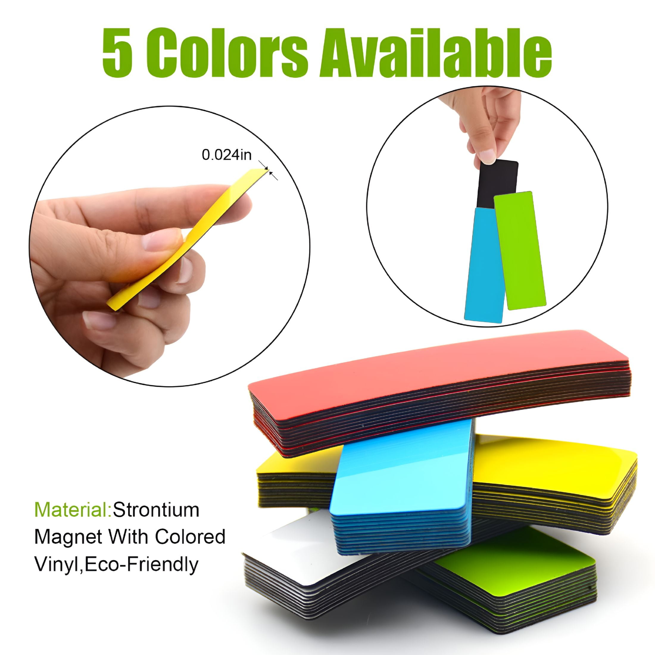 CCOCC 54Pcs Magnetic Dry Erase Reusable Name Tag Label Plate Easy Wipe ...