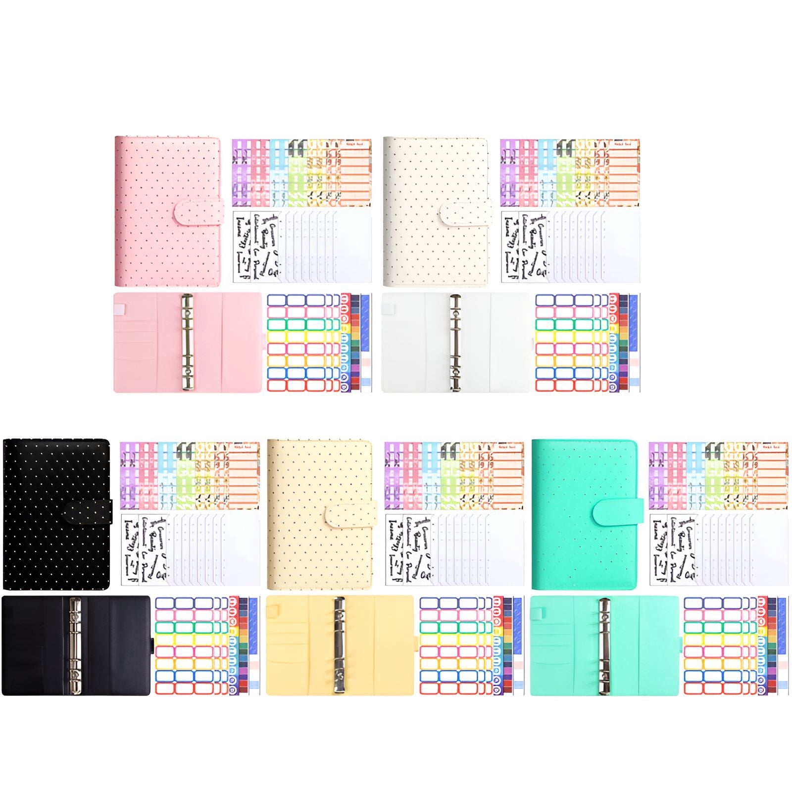 CCOCC 5Pcs Budget Binder,Elegant Small-Scale Form 100 Envelopes Money ...