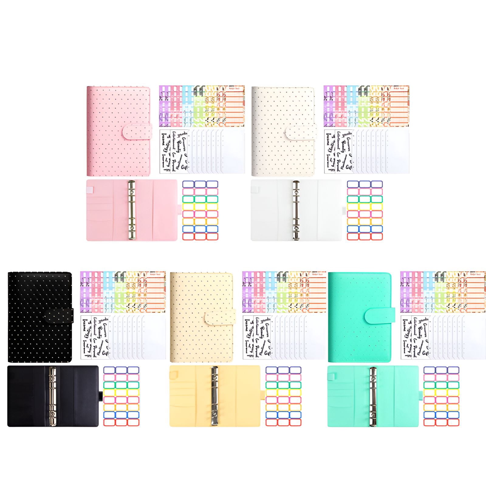 CCOCC 5Pcs Budget Binder,Refined Mini Shape 100 Envelopes Money Saving ...