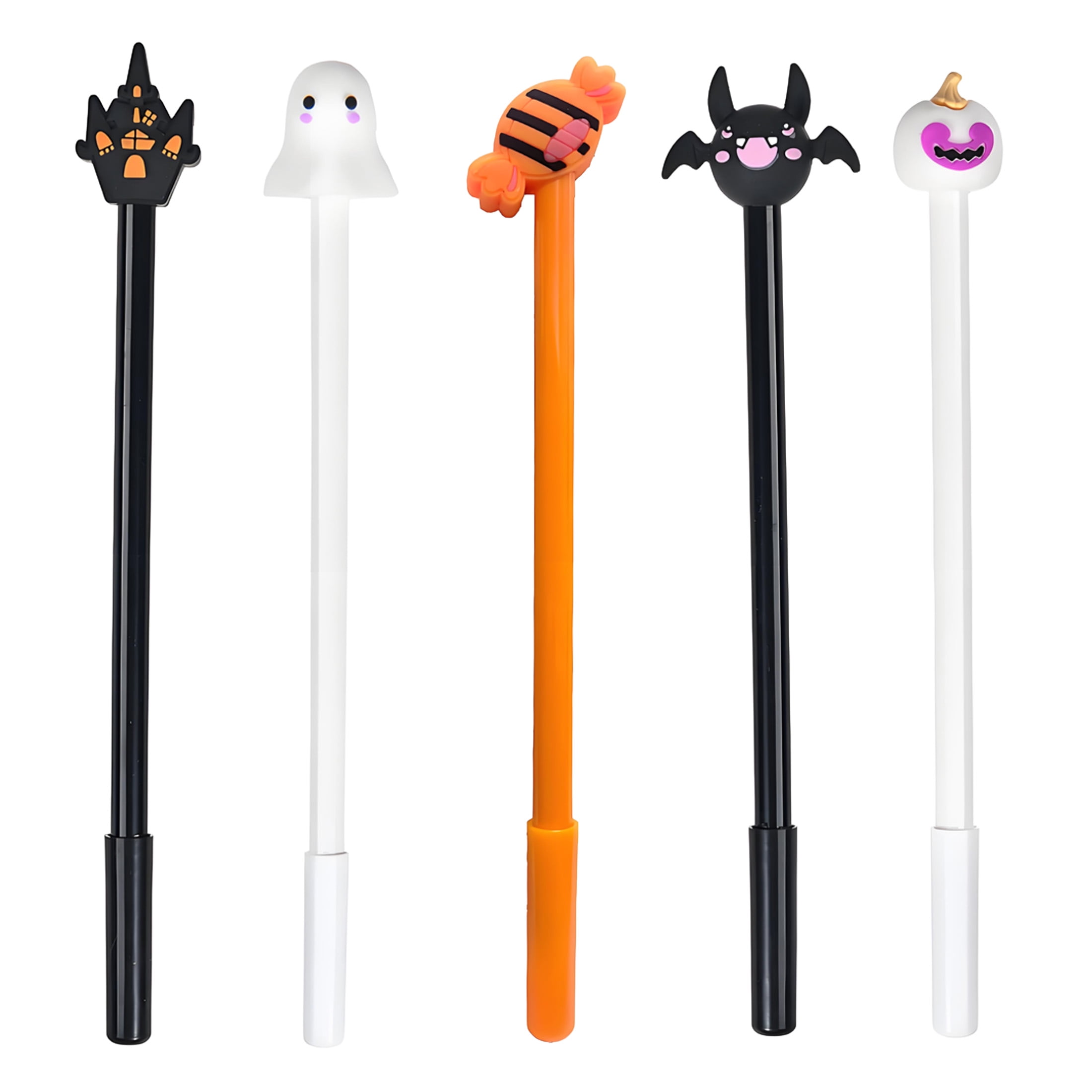 CCOCC 5Pcs Halloween Pens,Ghost,Pumpkin Head,Bat,Castle,Candy Cute Pens ...