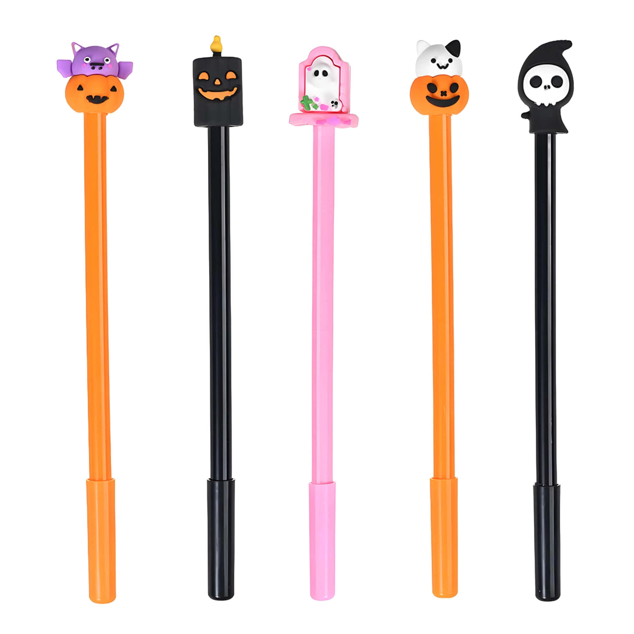 CCOCC 5Pcs Halloween Pens,Tombstone,Pumpkin,Bat,Pumpkin Candle,Pumpkin ...