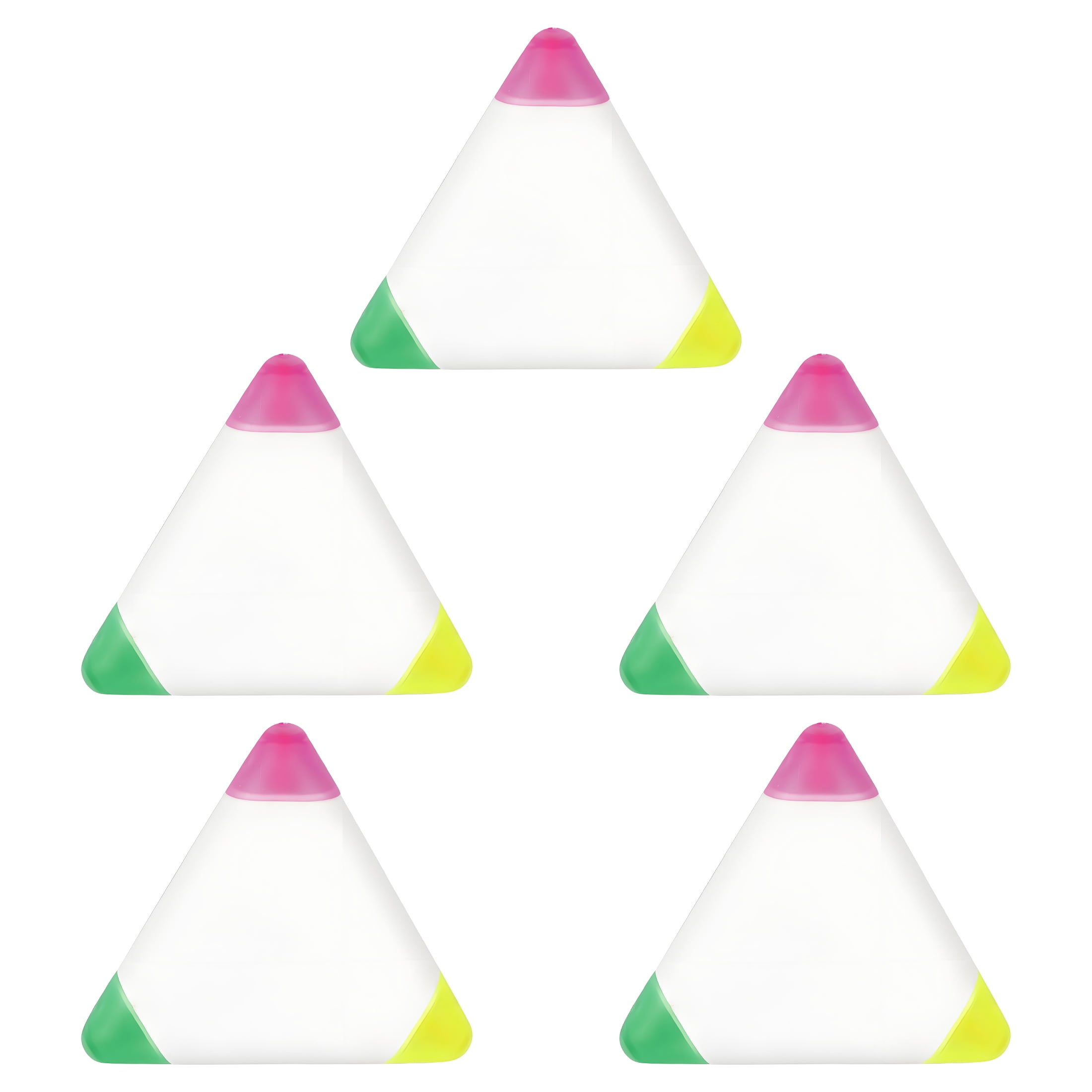 CCOCC 5Pcs Highlighters Assorted Colors,Triangle Shape Highlighters ...