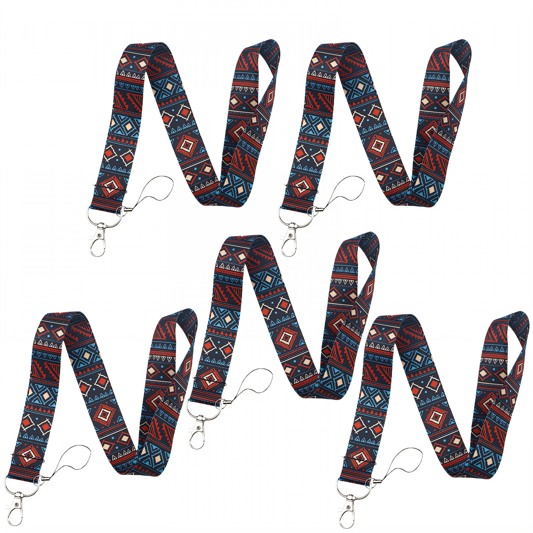 CCOCC 5Pcs Lanyards for Id Badges,Tribal Inspired Elements Teacher ...