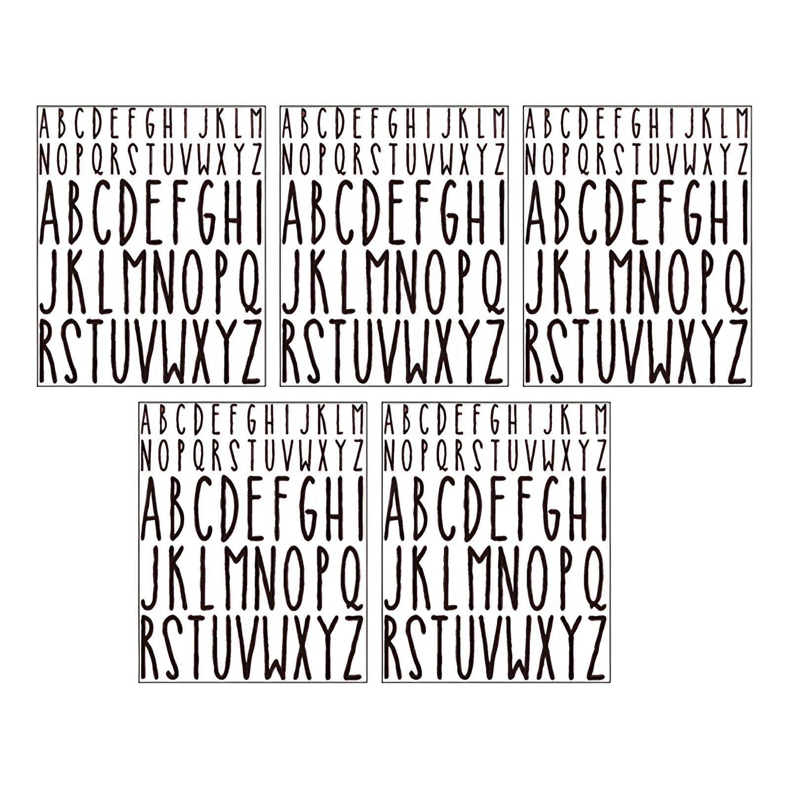 CCOCC 5Pcs Letter Stickers,Vinyl Labels Mailbox Numbers,Fade-Resistant ...