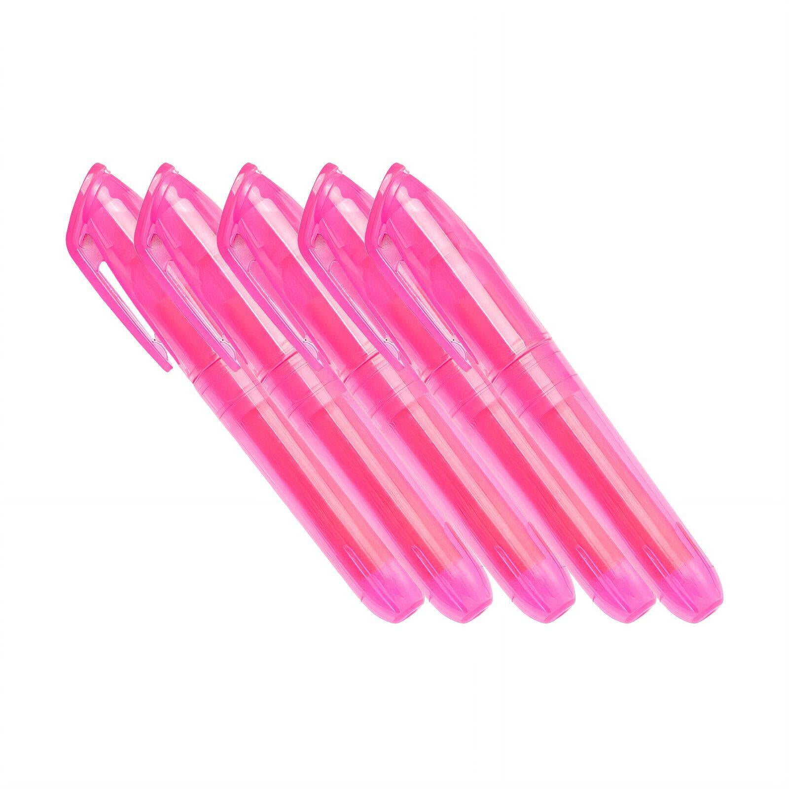 CCOCC 5Pcs Pink Highlighter,Wide Range of Colors for Choice Pink ...