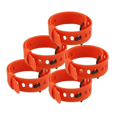 18 Inch Gear Tie Wraps 2 Pack Bright Orange Cables and Cord Management ...